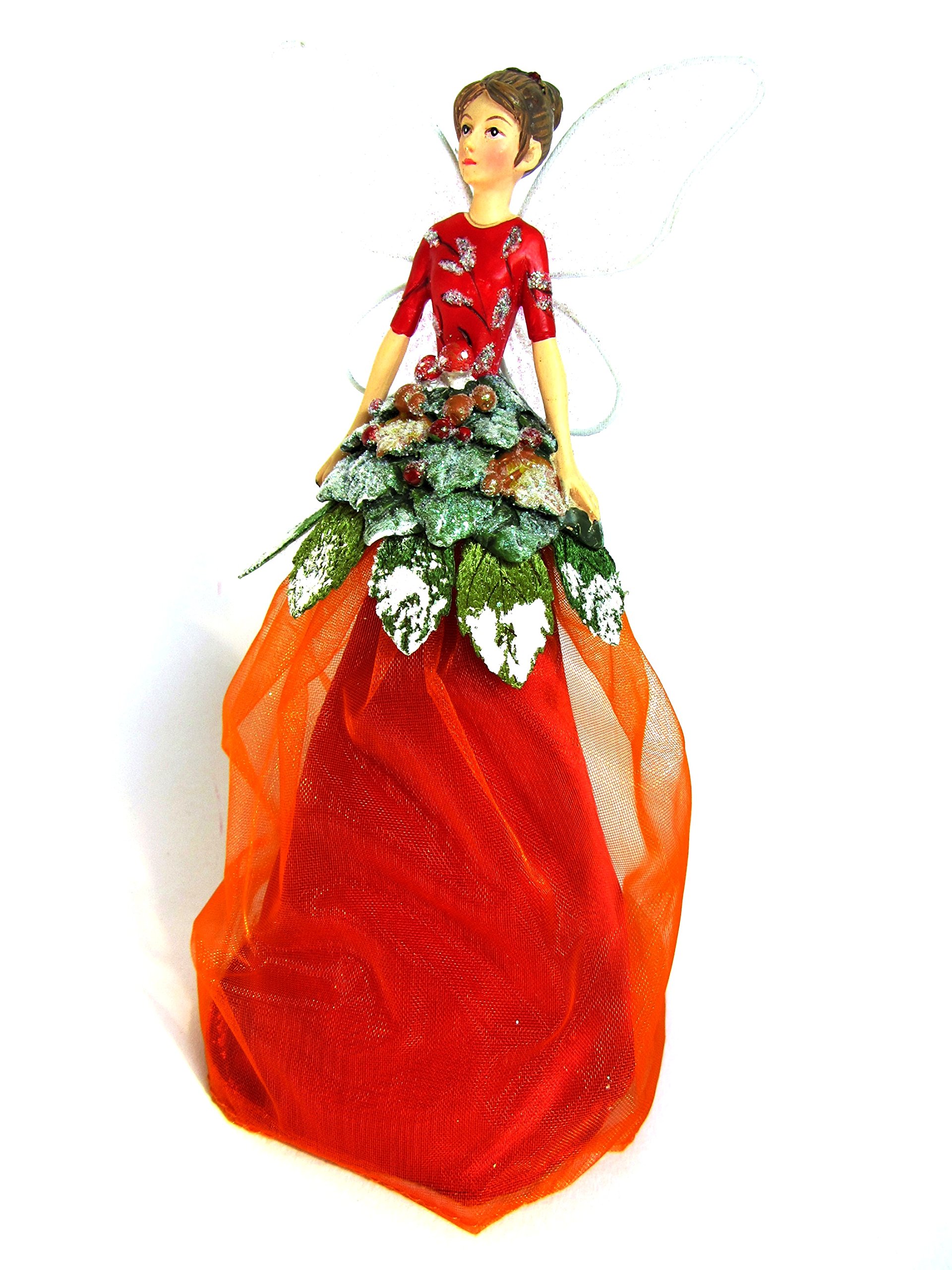Gisela Graham Angelic Fashions Fairy with Wings Tree Topper : Amazon.co ...