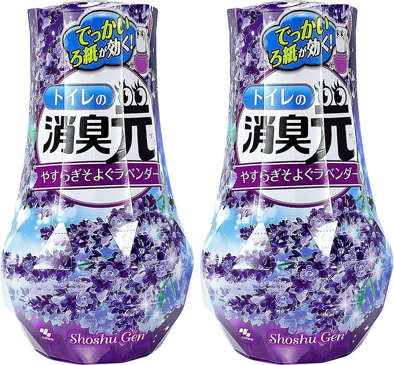 Amazon | トイレの消臭元 やすらぎそよぐラベンダー 400mL ×2セット | トイレの消臭元 | 置き型