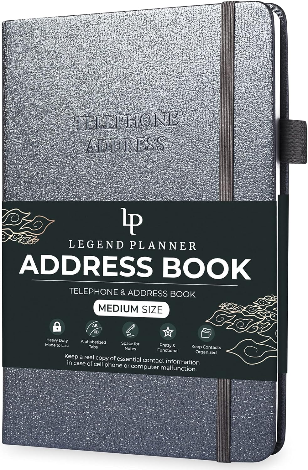 Legend Planner Address Book with Alphabetical Tabs – Telephone Address ...