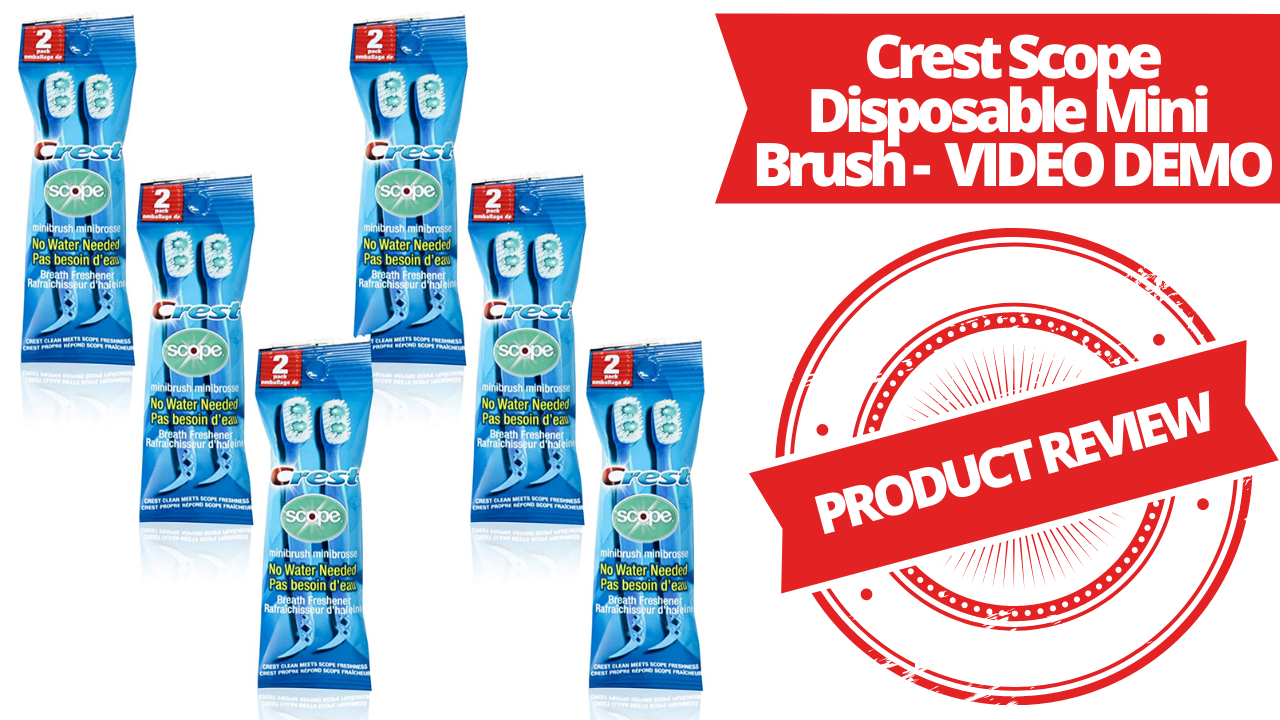 Watch Crest Scope Mini Brushes-Disposable Toothbrushes Review! on ...