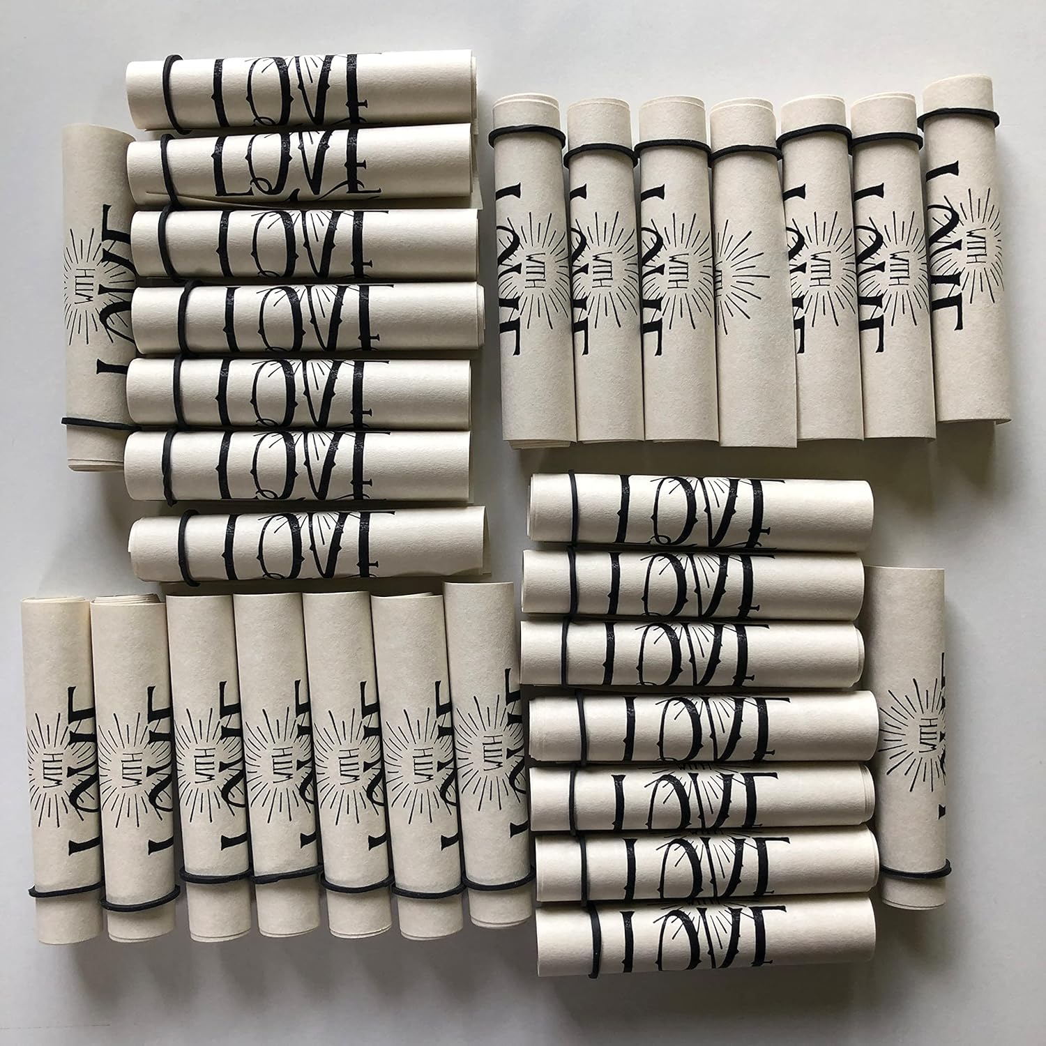 Amazon.com: 30 with love note scrolls, creative flat party favors for ...