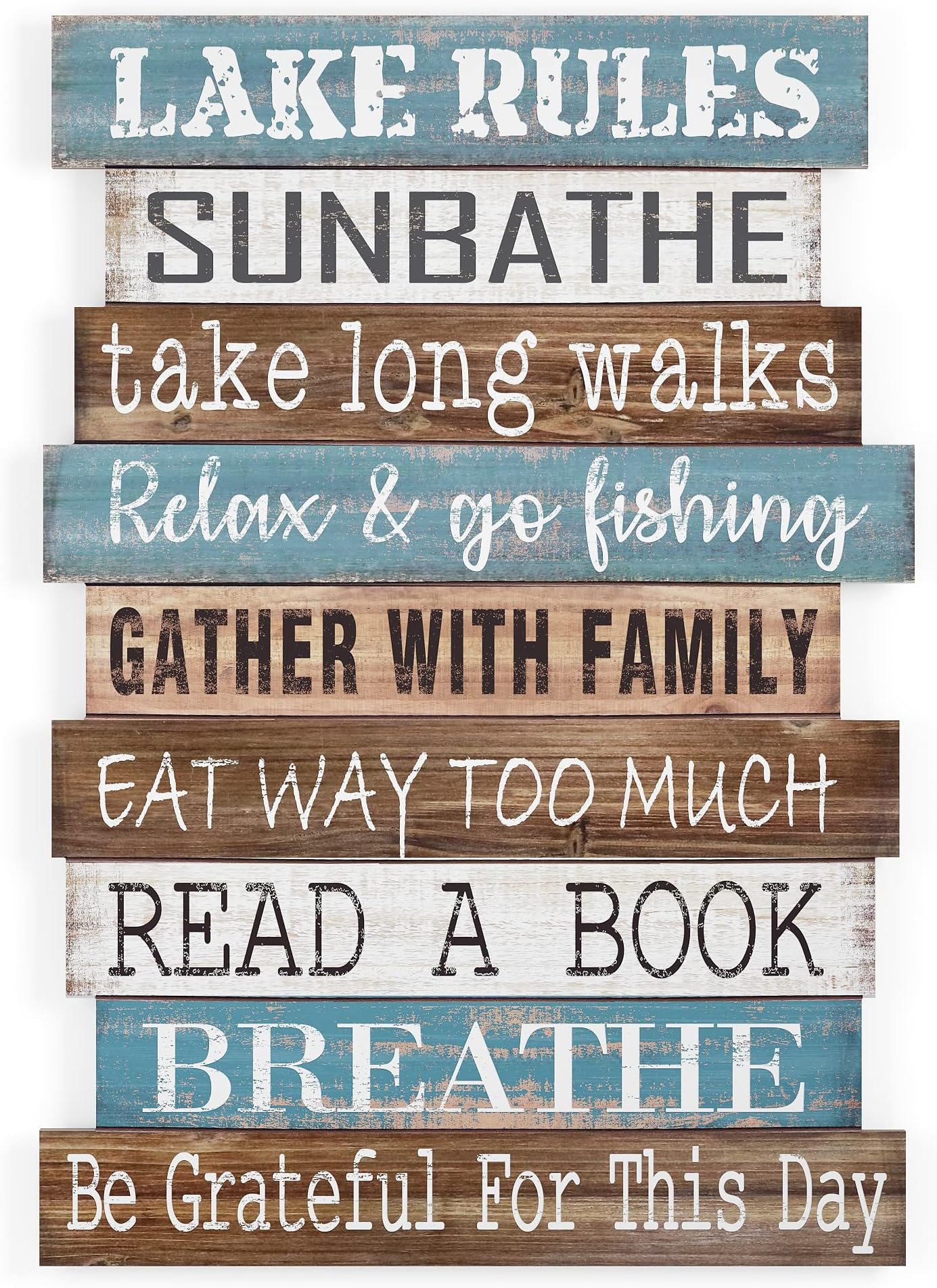 Amazon.com: Barnyard Designs 'Lake Sign' Lake House Decor for the Home ...