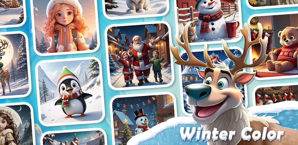 Winter Color by Number Game - App on Amazon Appstore