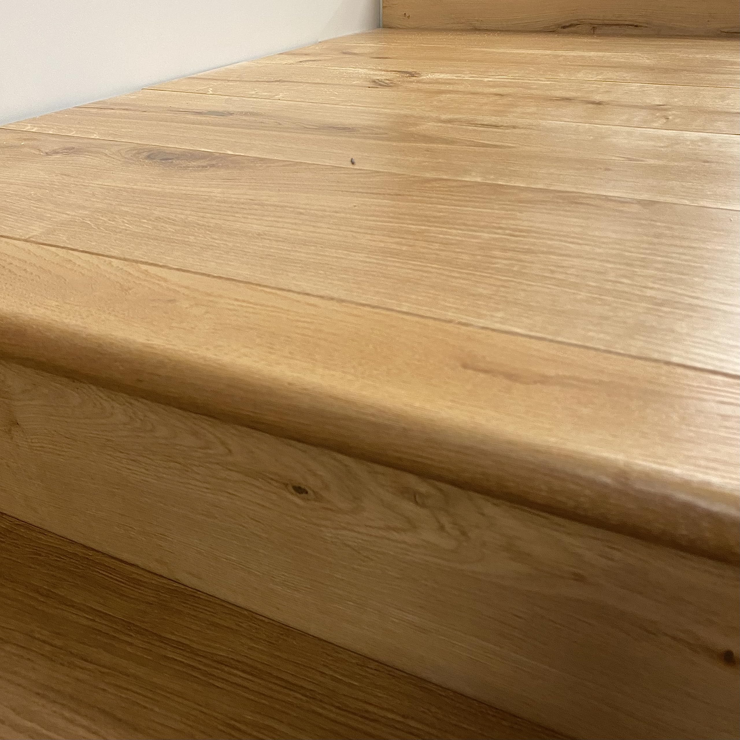 Solid Oak Edge Trim Solid Oak Threshold 'End Cap' 0.9m Section Door