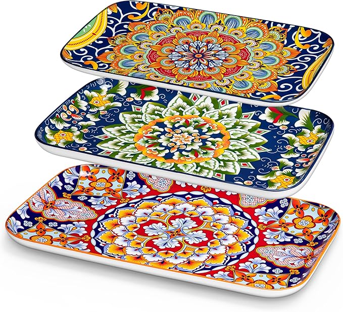Amazon.com | vancasso Serving Platters Set of 3, 16"/14"/12" Inch ...