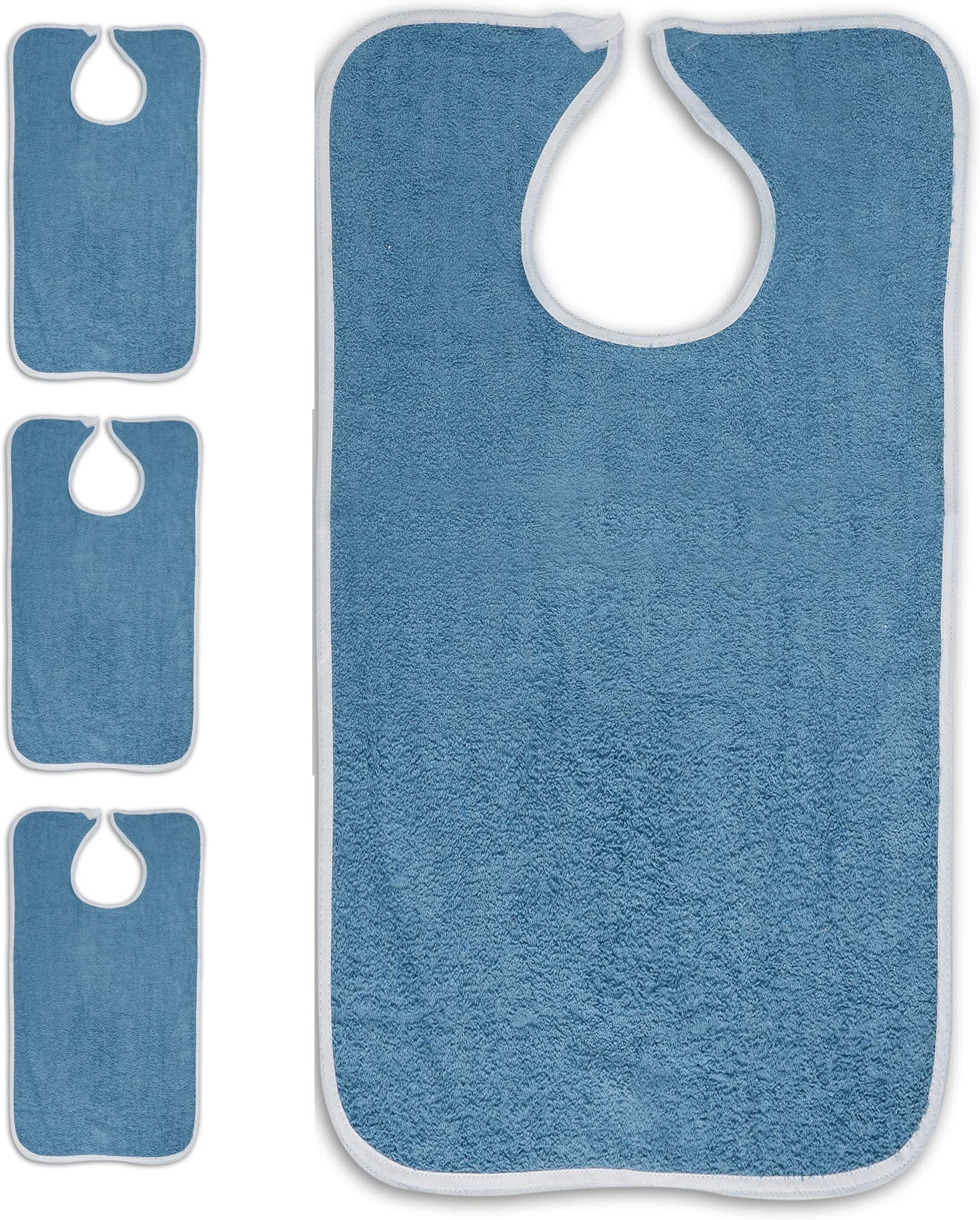 Amazon.com: Personal Touch Deluxe Terry Adult Bibs with Closure, 100% ...
