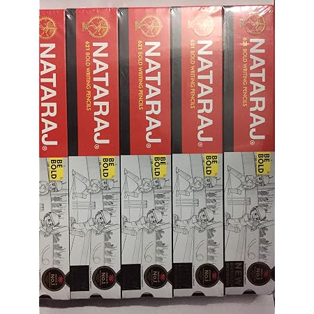 Nataraj Bold Dark Writing 10 Pencils Box With One Eraser Or Sharpener ...
