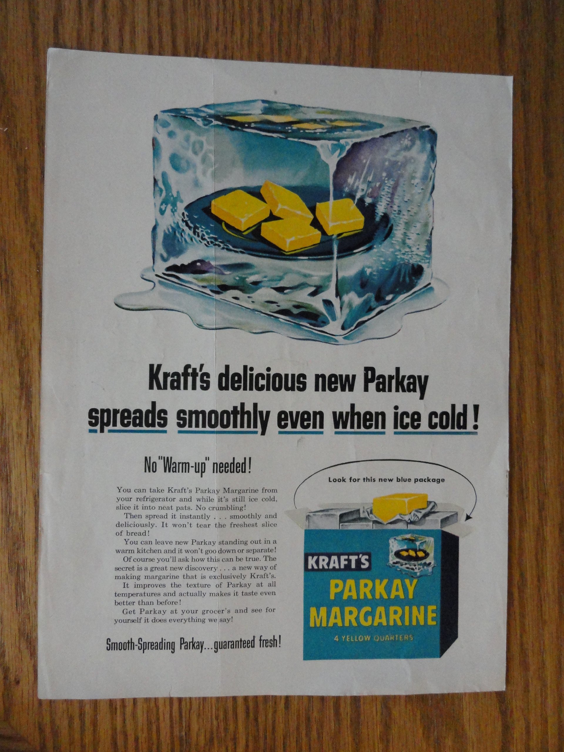Buy Kraft's Parkay Margarine, Authentic 1952 Color Illustration,print ...