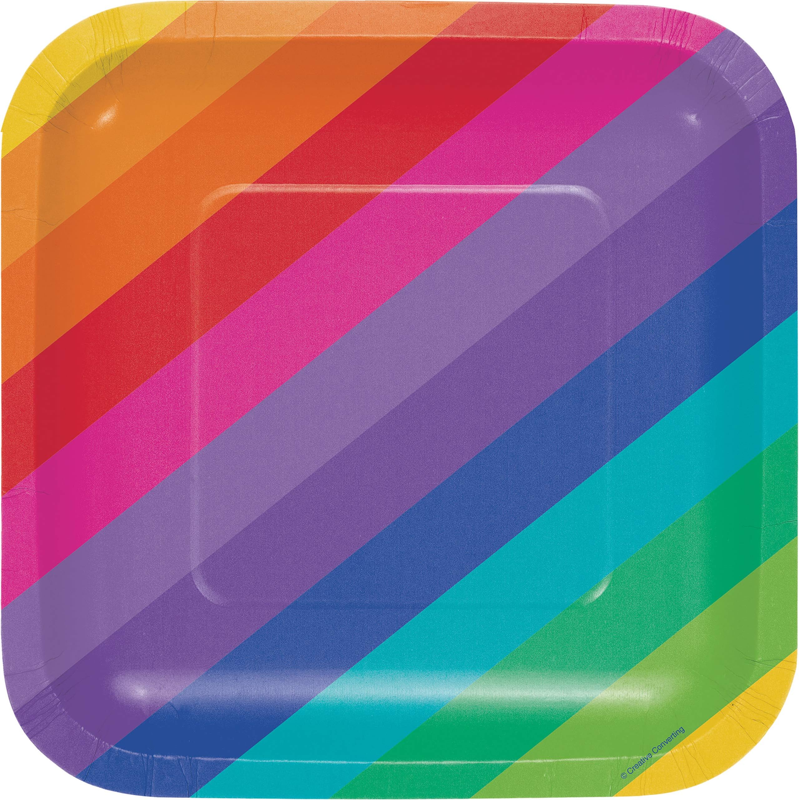 Amazon.com: Creative Converting Luncheon 8-Count 7-Inch Square Paper ...
