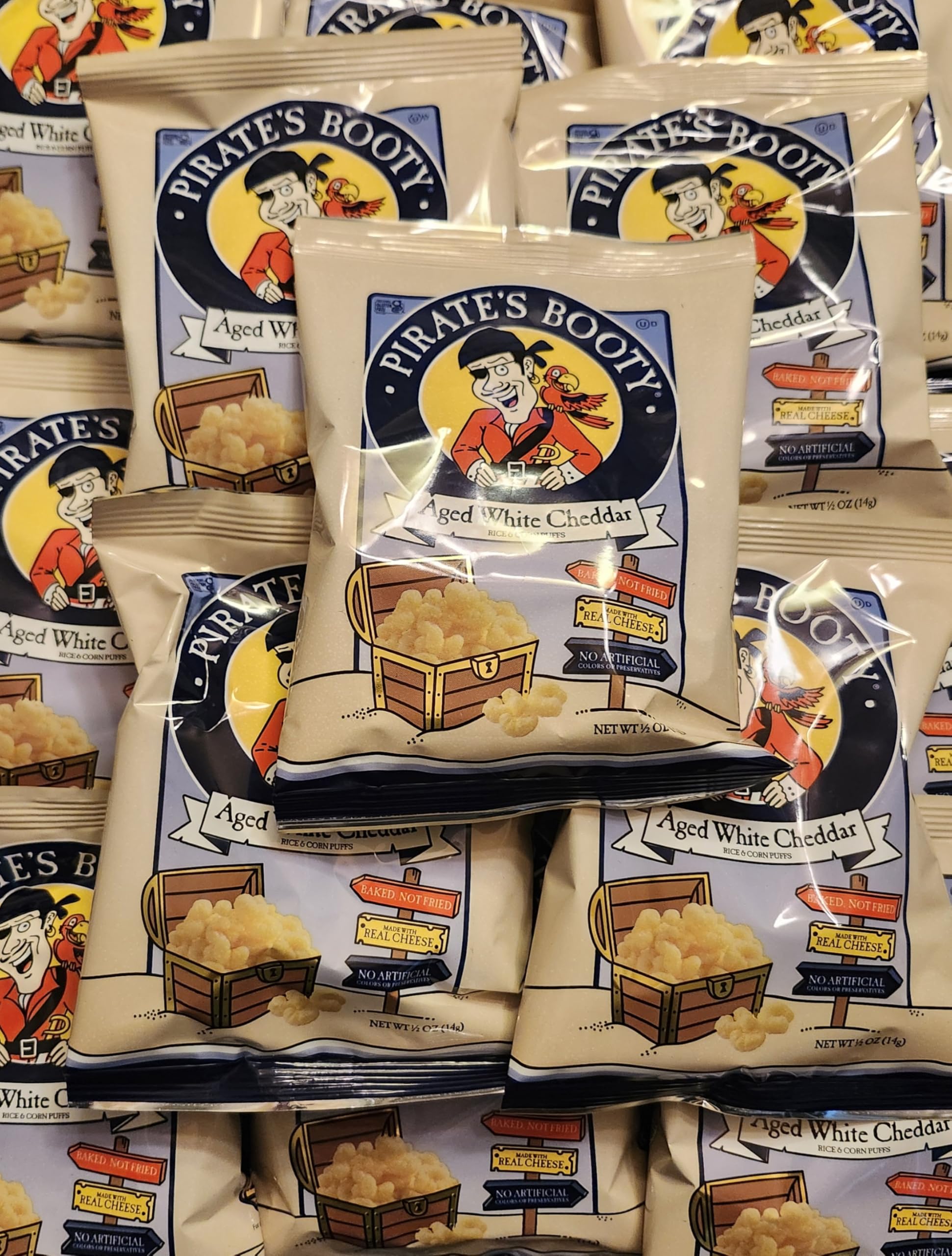 Amazon.com: Pirates Snack, Aged White Cheddar Cheese Puffs, Gluten Free ...