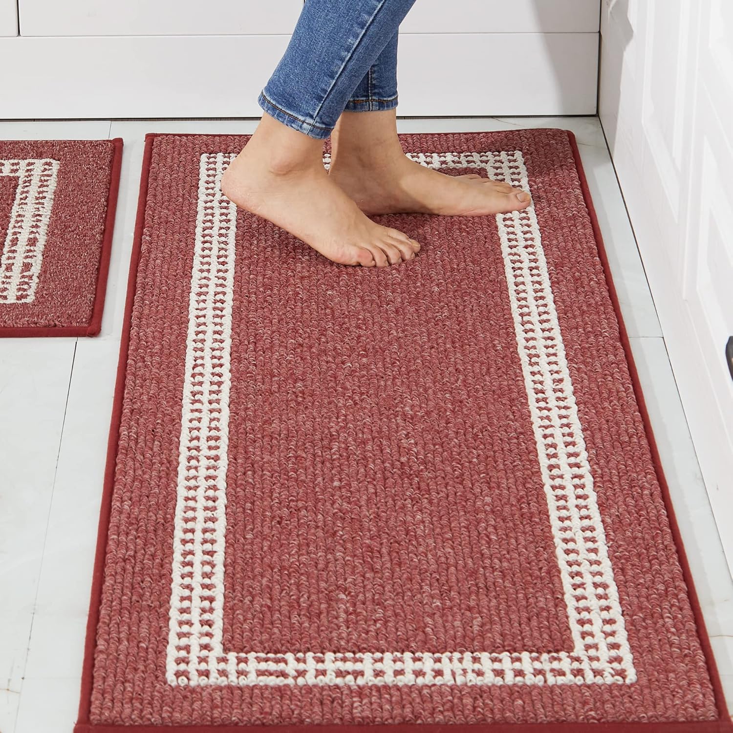 Amazon.com: COSY HOMEER Kitchen Rugs Non-Slip 20x30/20x48 Inch Thick ...