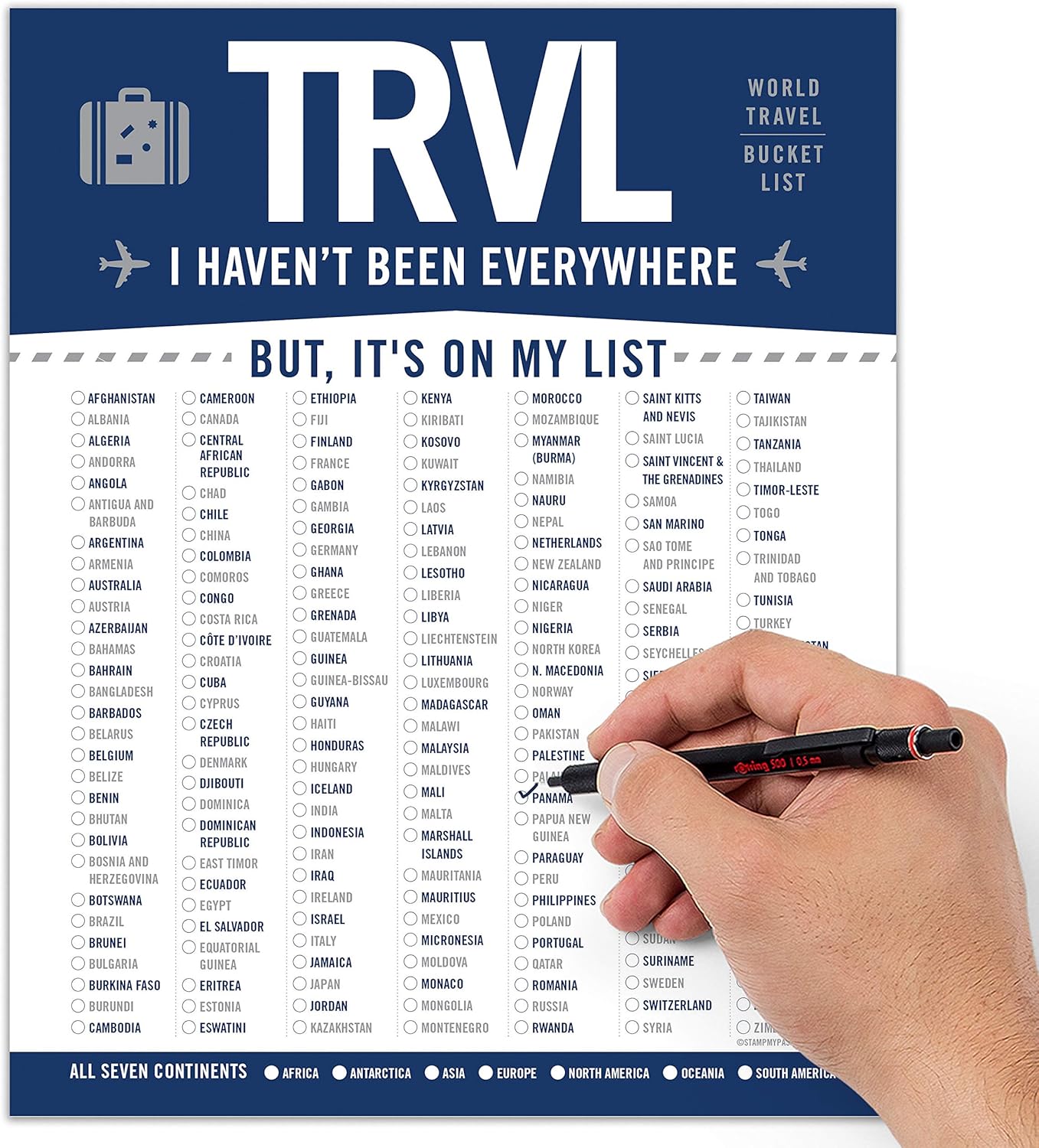 Amazon.com: Bucket List Travel Art Decor - World Travel Checklist to ...