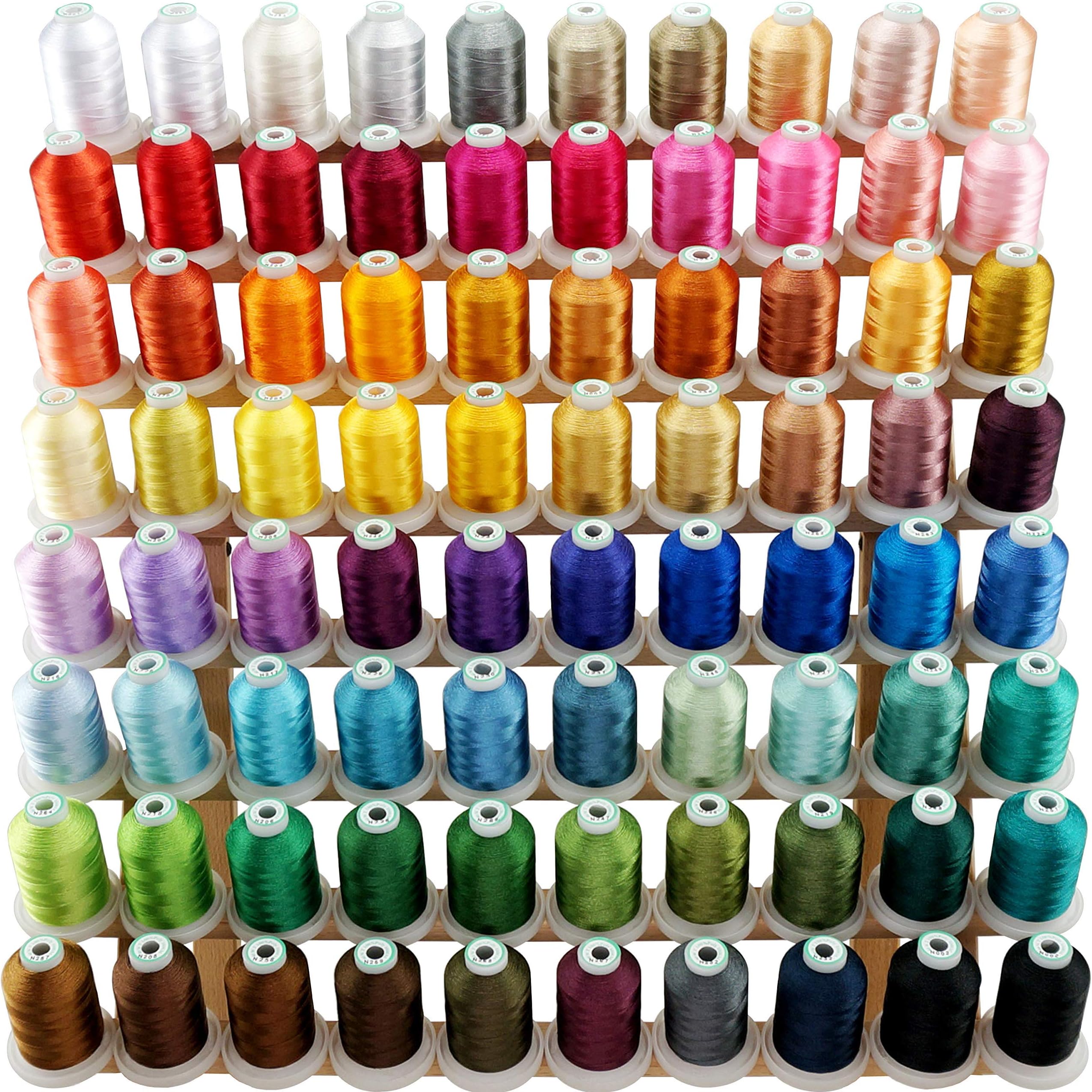 New brothread - 25 Basic Colours of Huge Spool 5000M Polyester Machine ...