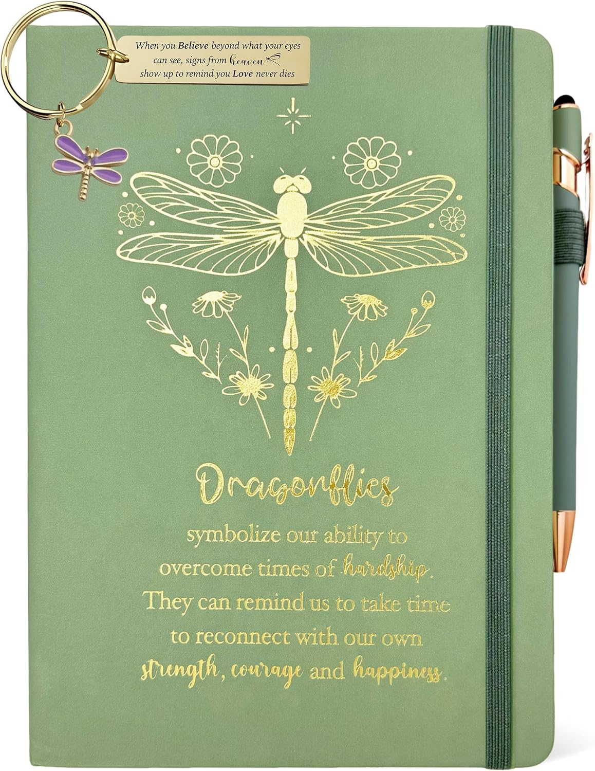 Amazon.com : Dragonfly Gifts Women, Dragonfly Journal Sage Green 200 ...