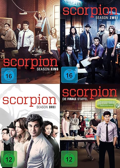 Scorpion - The Complete Series - Season 1+2+3+4 in Set (24 DVDs ...