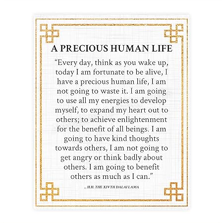 Amazon.com: DharmaObjects Dalai Lama Quotes ~ Natural Wooden ~ A ...