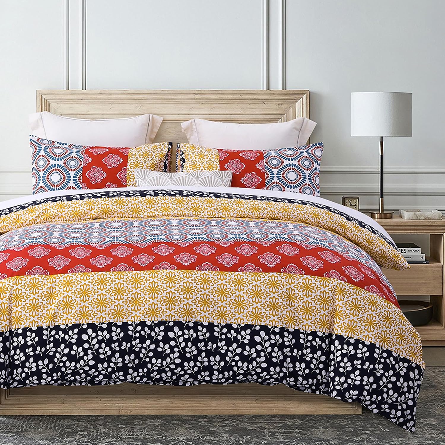 Amazon.com: SLEEPBELLA Queen Comforter Set, Soft Microfiber All Season ...