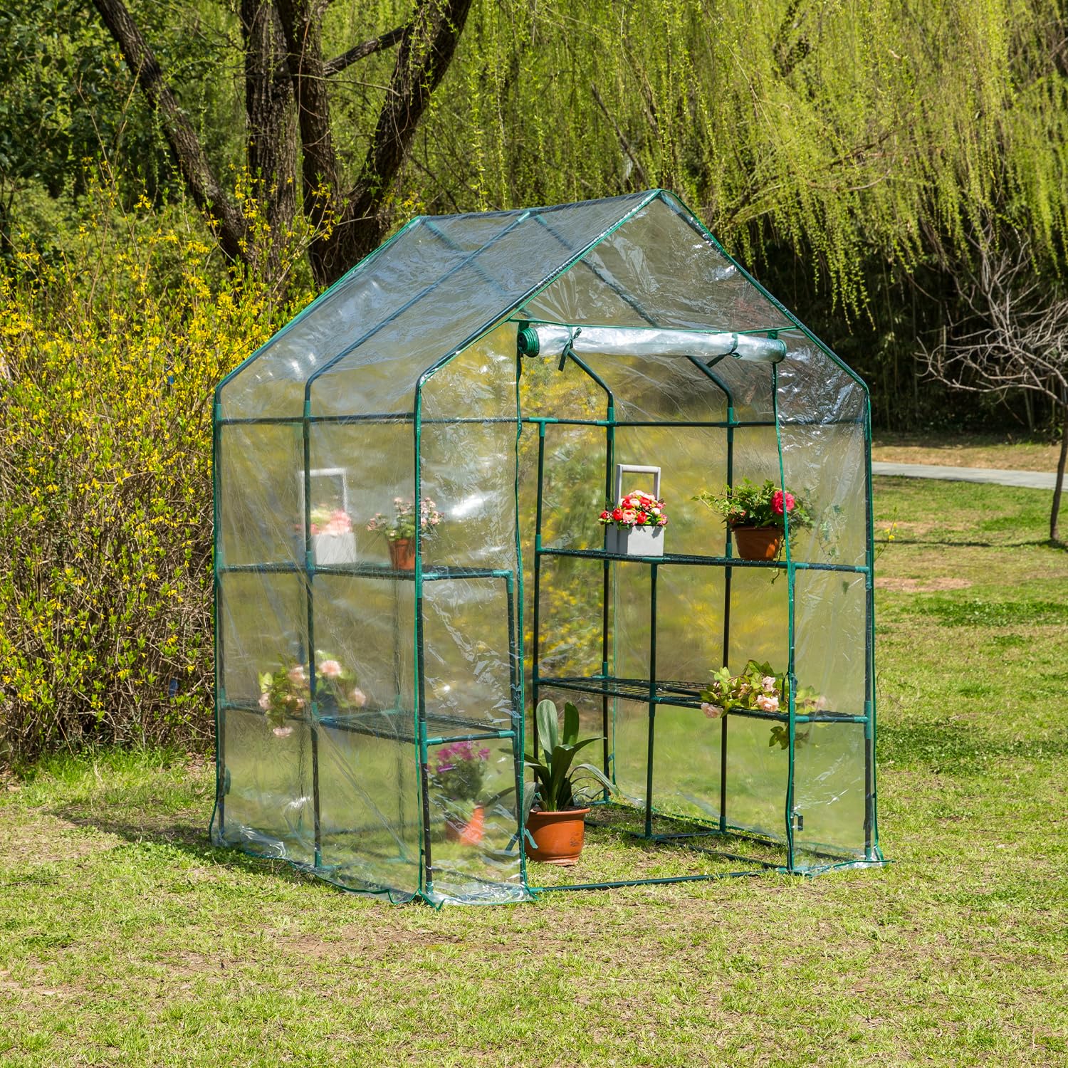 Snapklik.com : Panana Greenhouse 3 Tiers 12 Shelves Stands Walk-in ...