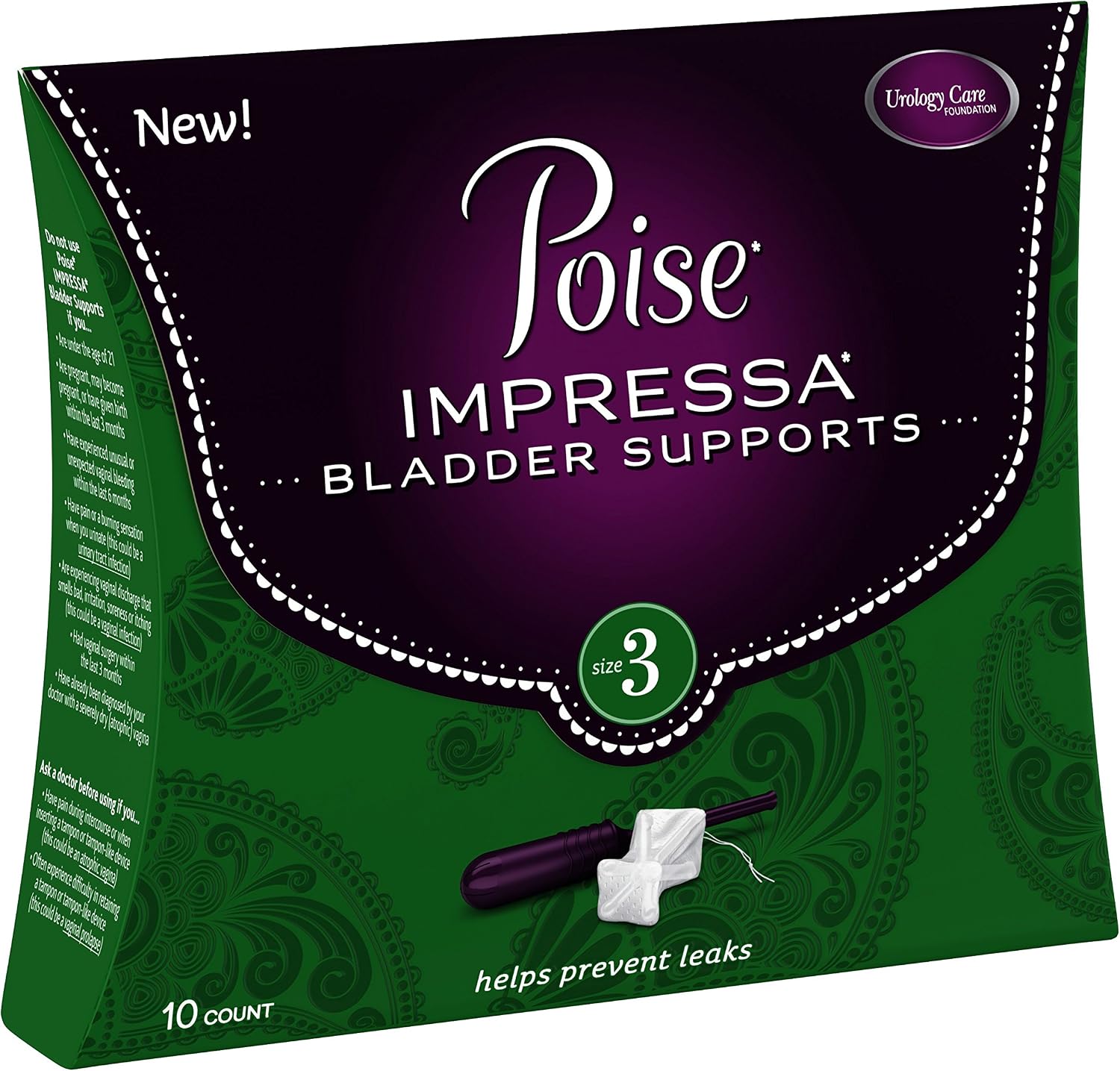 Amazon.com: Poise Impressa Bladder Supports Size 3, 10 Count : Health ...