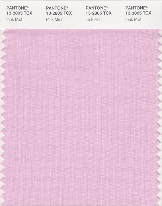 PANTONE Smart 13-2805X Color Swatch Card, Pink Mist - Wall Decor ...