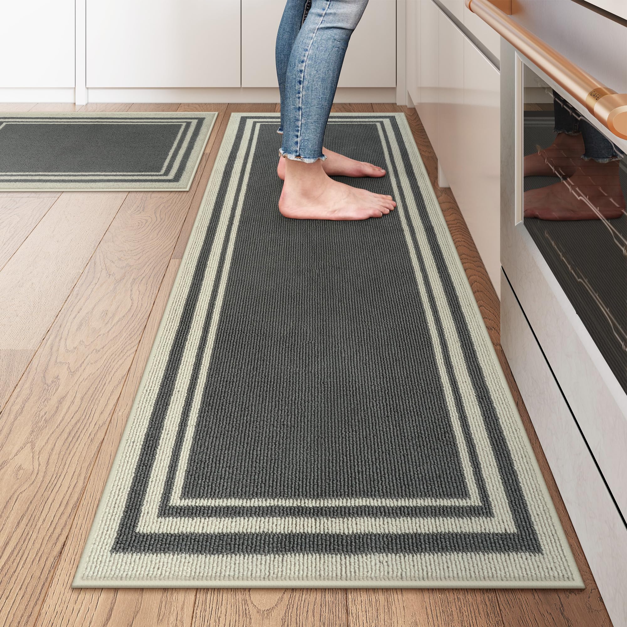 Amazon.com: KIMODE Absorbent Kitchen Mats for Floor 2 Piece, 20"x32"+20 ...
