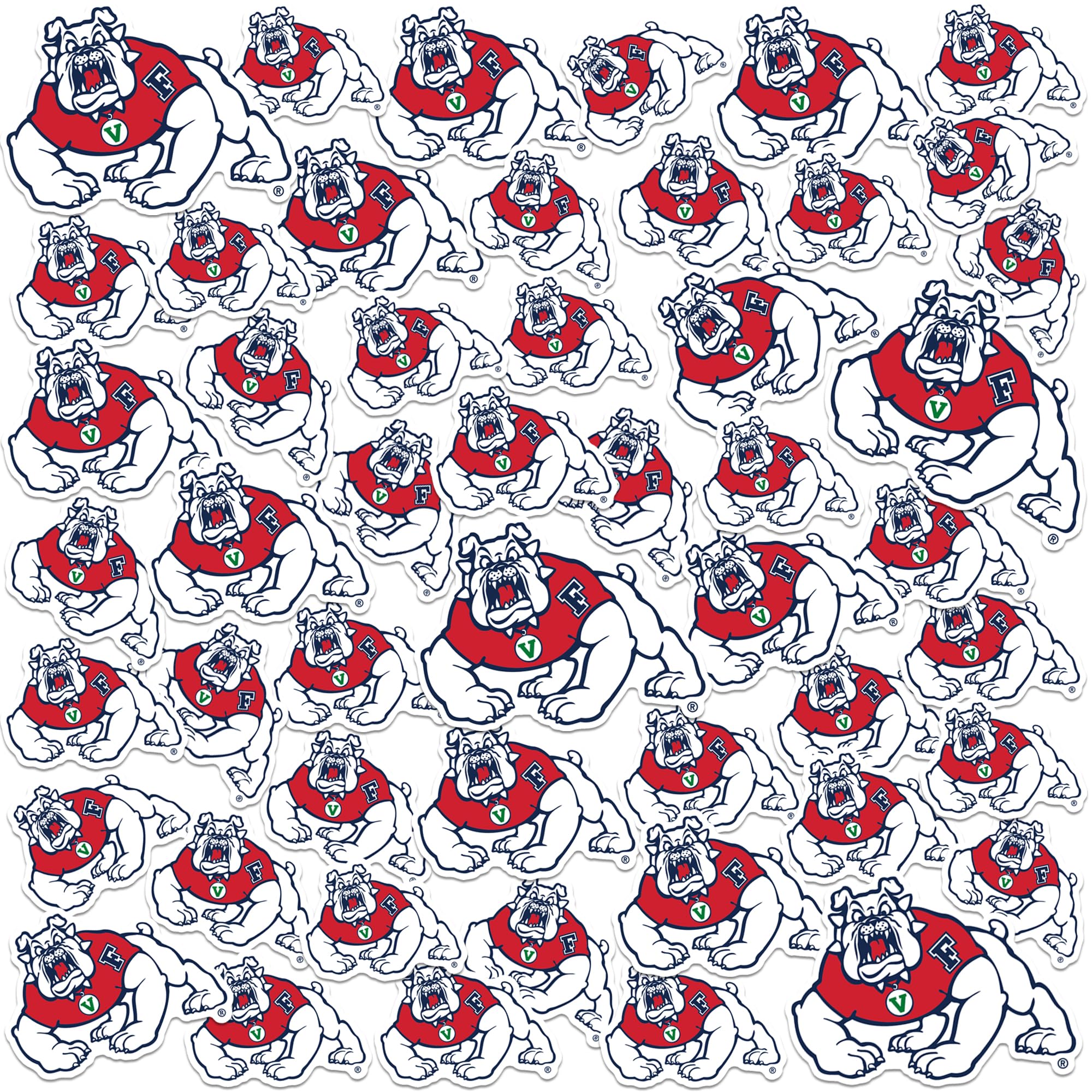 Amazon.com: Fresno State University Primary Logo 50ct Vinyl Large ...
