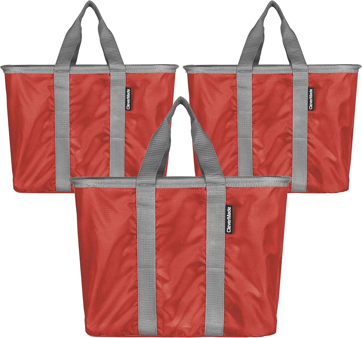 Amazon.com: CleverMade Snapbasket Collapsible Tote - Orange Charcoal 3 ...