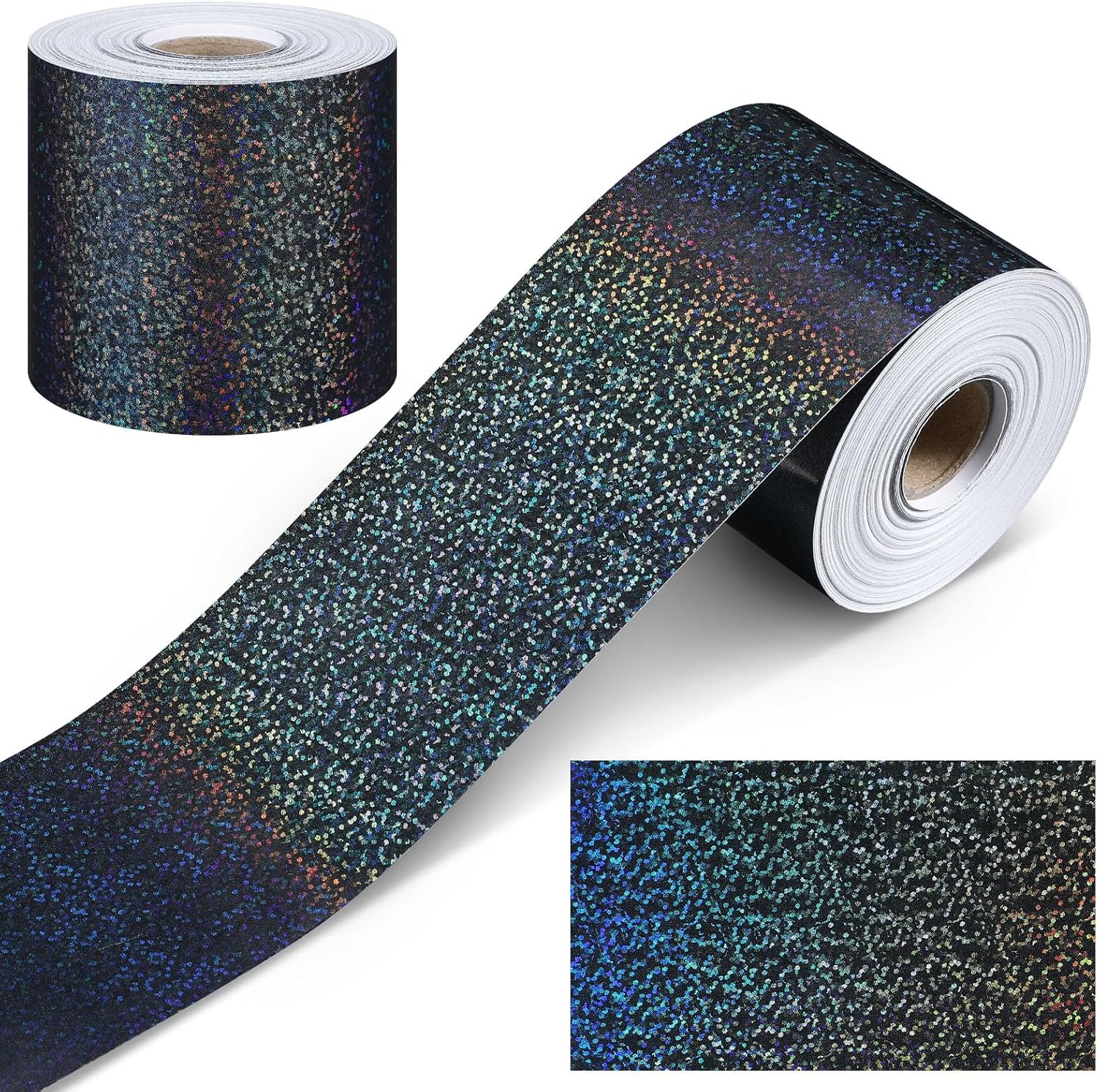 Amazon.com: Mixweer 65 Feet Holographic Bulletin Board Borders Sparkle ...