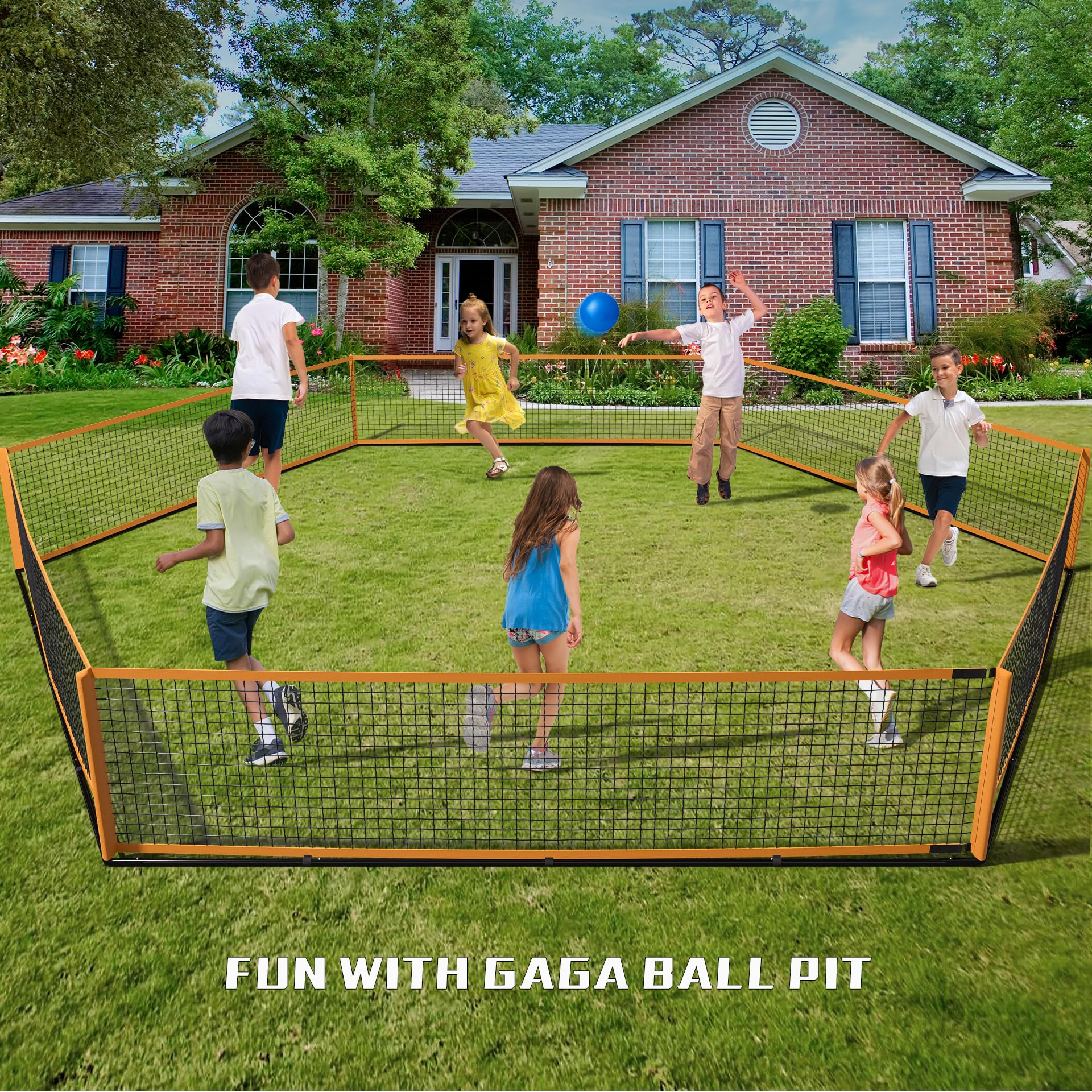 Gaga Ball Pit Portable 15ft Portable Gaga Ball Pit - Indoor/Outdoor ...