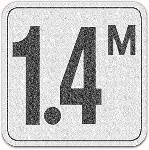 Amazon.com : Aquatic Custom Tile 1.4M - Adhesive Swimming Pool Depth Marker Sticker - 6 in x 6 ...