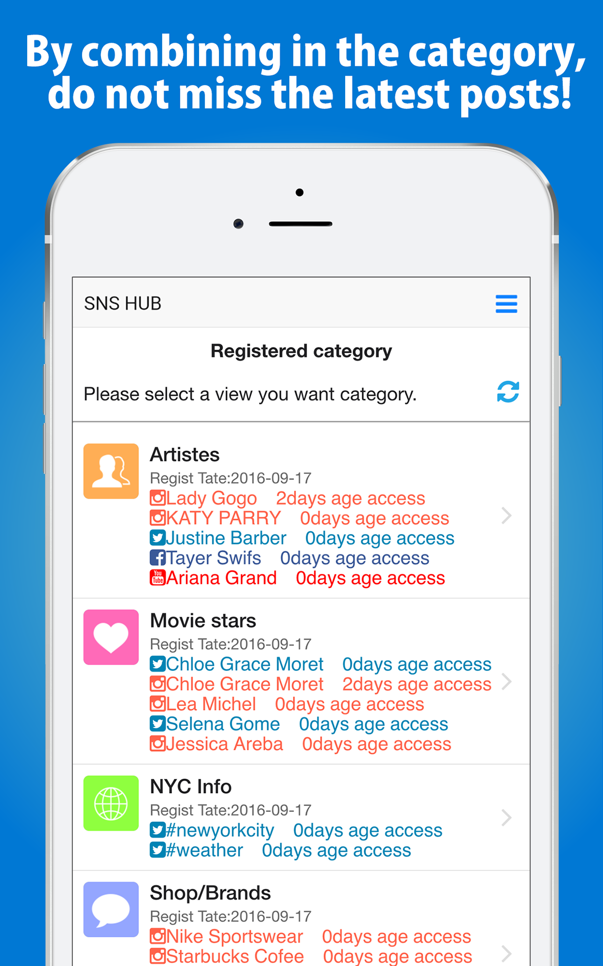 SNS HUB - View summarizes SNS - App on Amazon Appstore