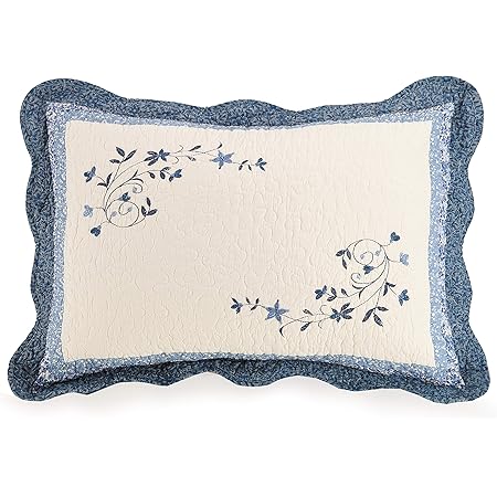 Amazon.com: Modern Heirloom Collection Heather Cotton Filled Bedspread ...