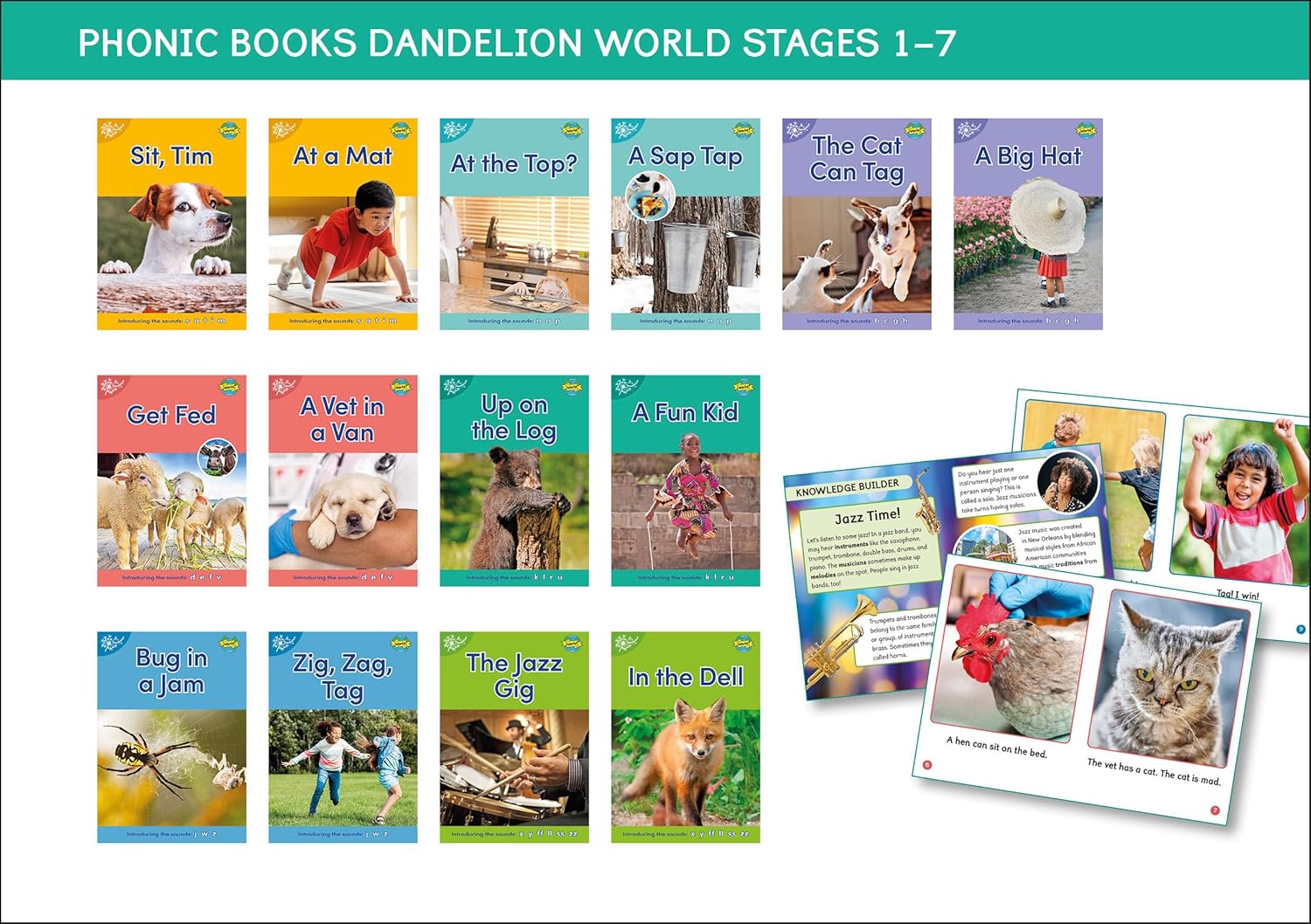 Amazon.com: Phonic Books Dandelion World Stages 1-7 (Alphabet Code ...