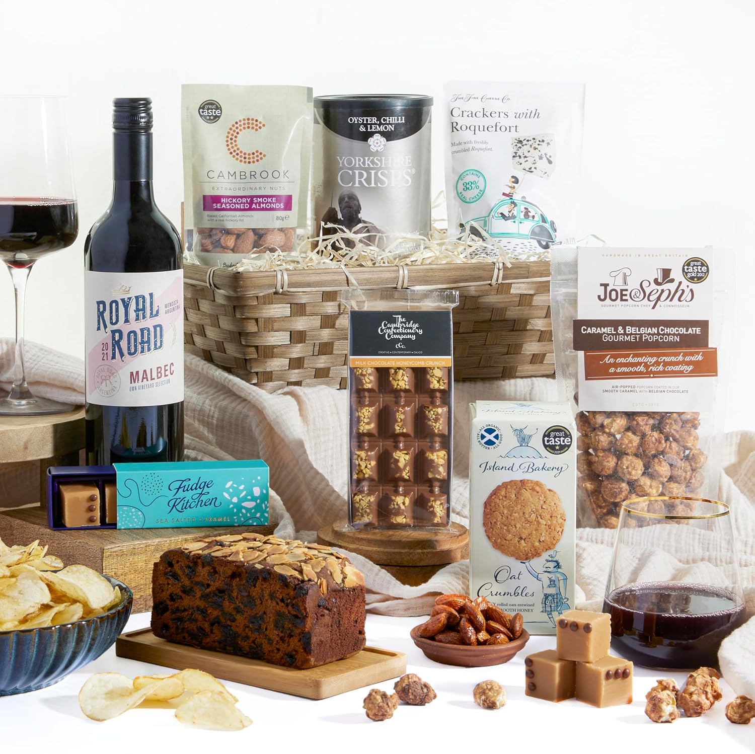The Wine & Food Hamper - Argentinian Malbec Red Wine & Luxury Sweet ...