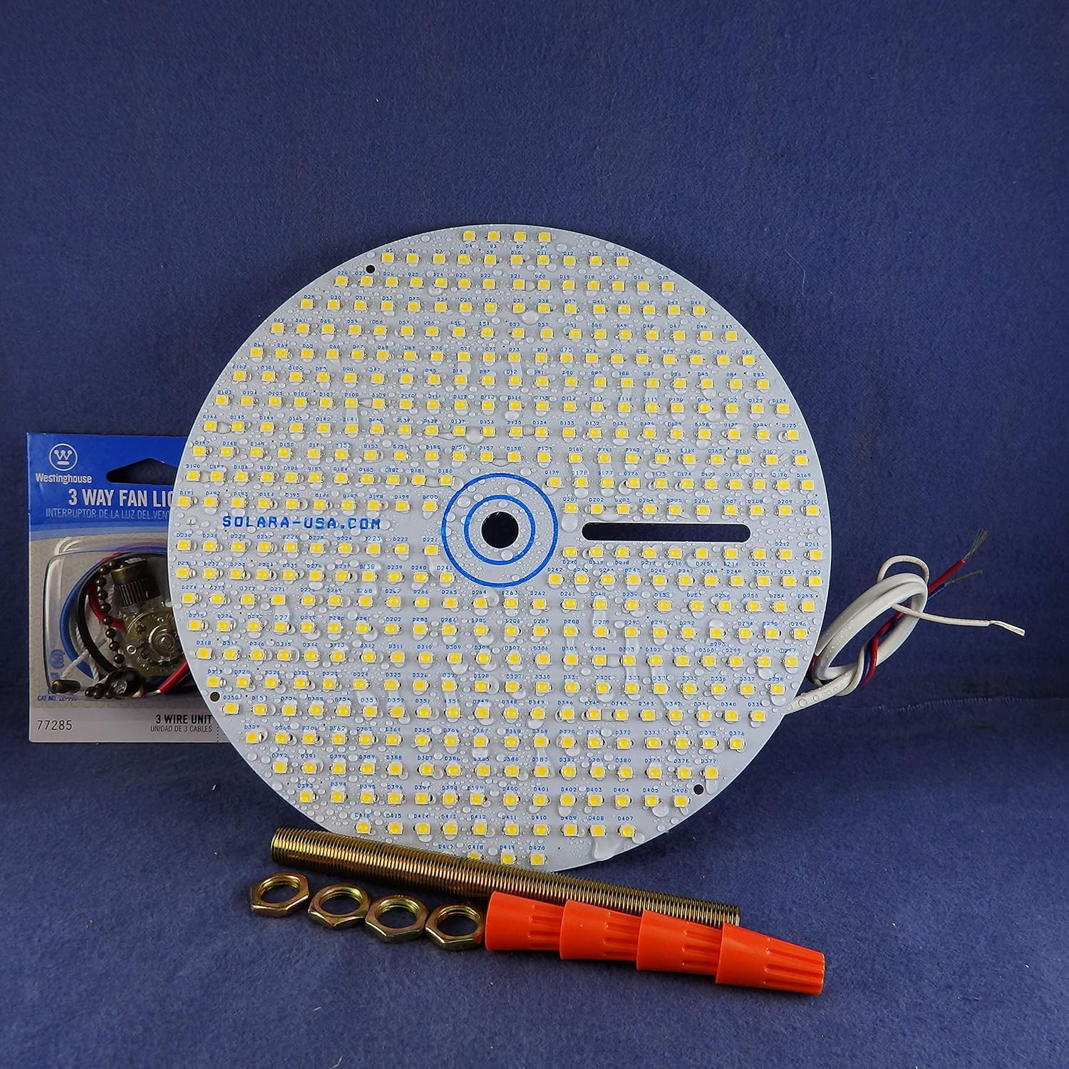 Amazon.com: Dual Light Output - 7" Diameter LED Panel for Ceiling Fan ...