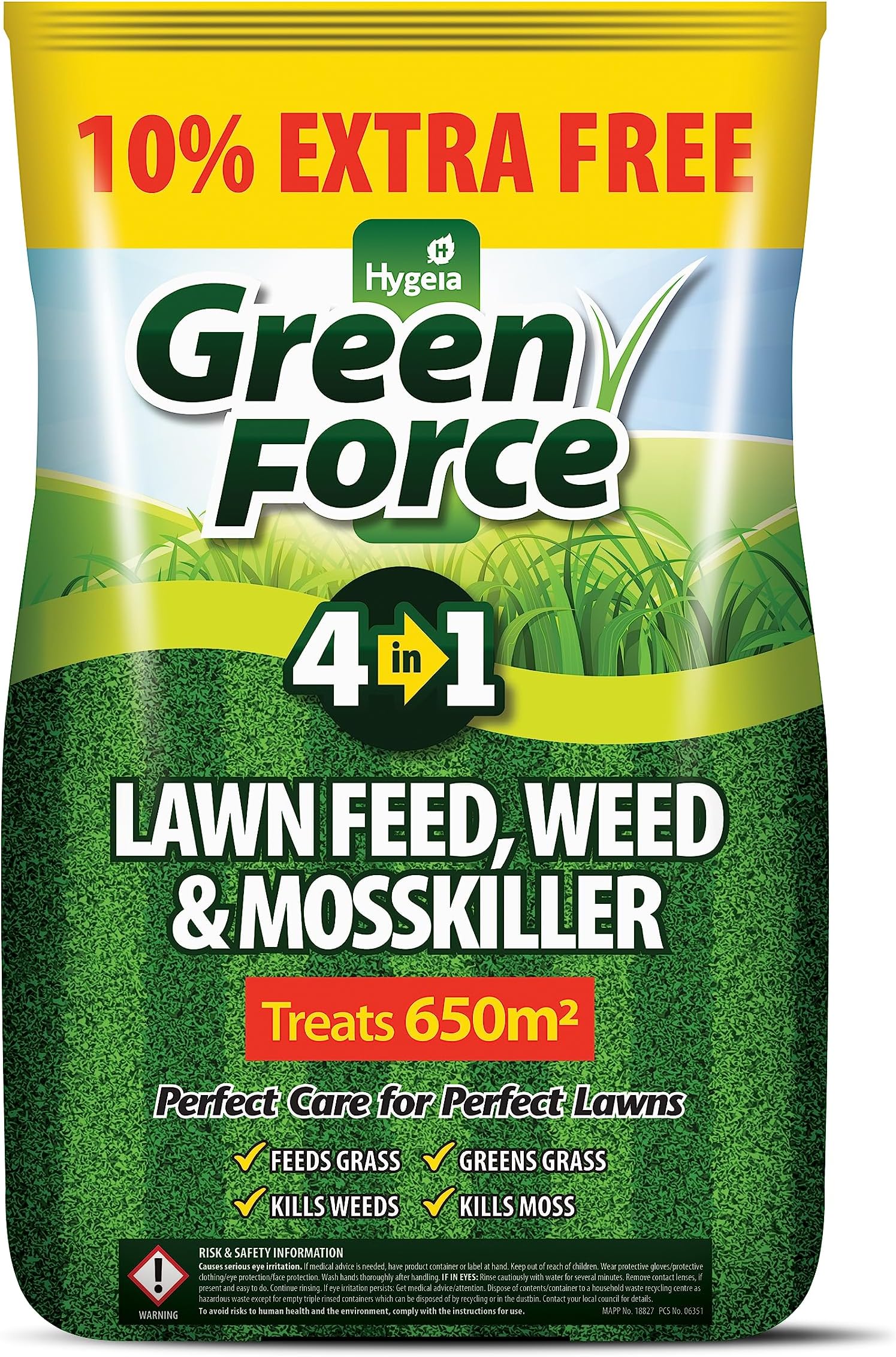Greenforce G21086 Green Force Lawn Feed Weed Moss Killer 400m2 ...