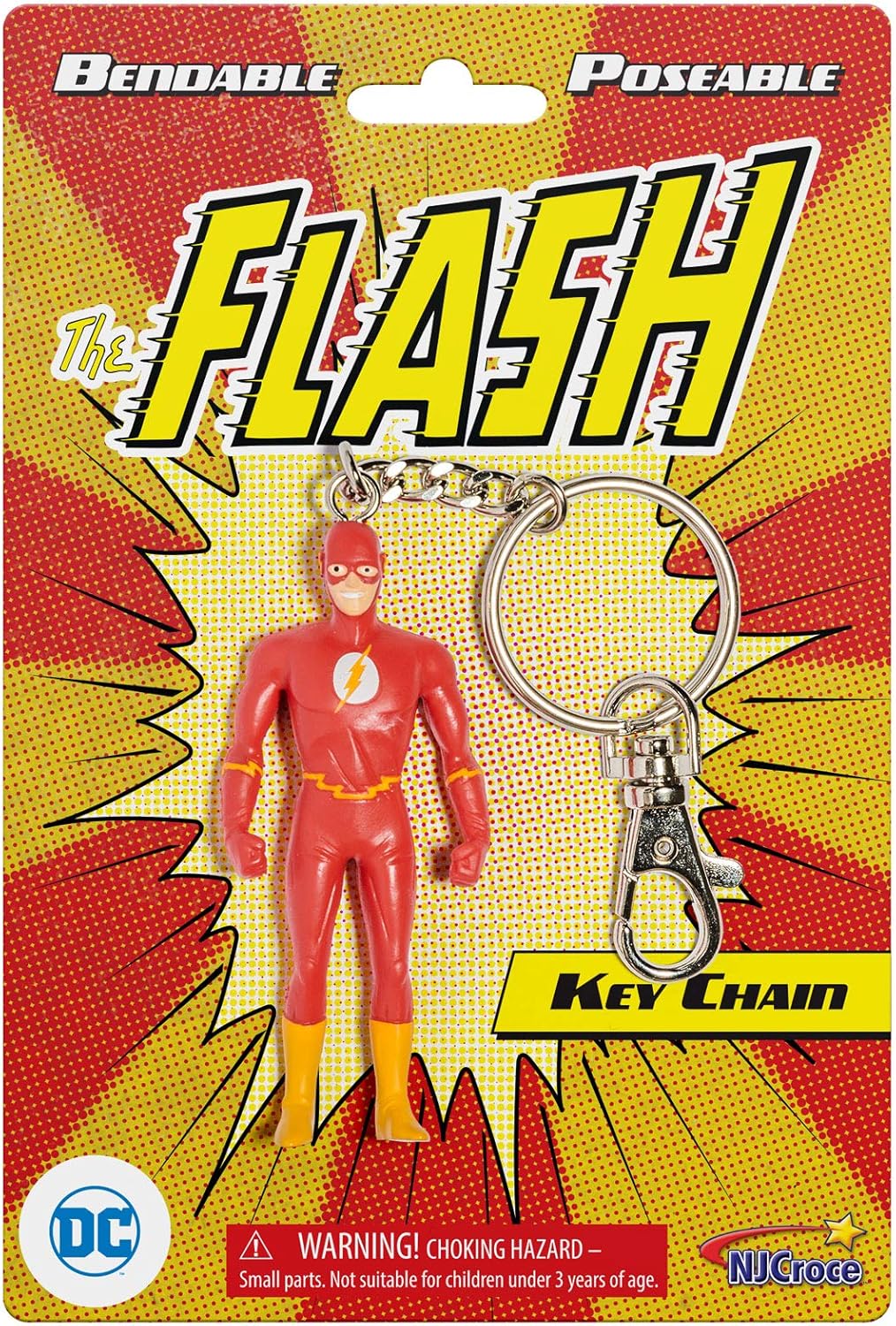 Amazon.com: NJ Croce The Flash Bendable Key Chain : Clothing, Shoes ...