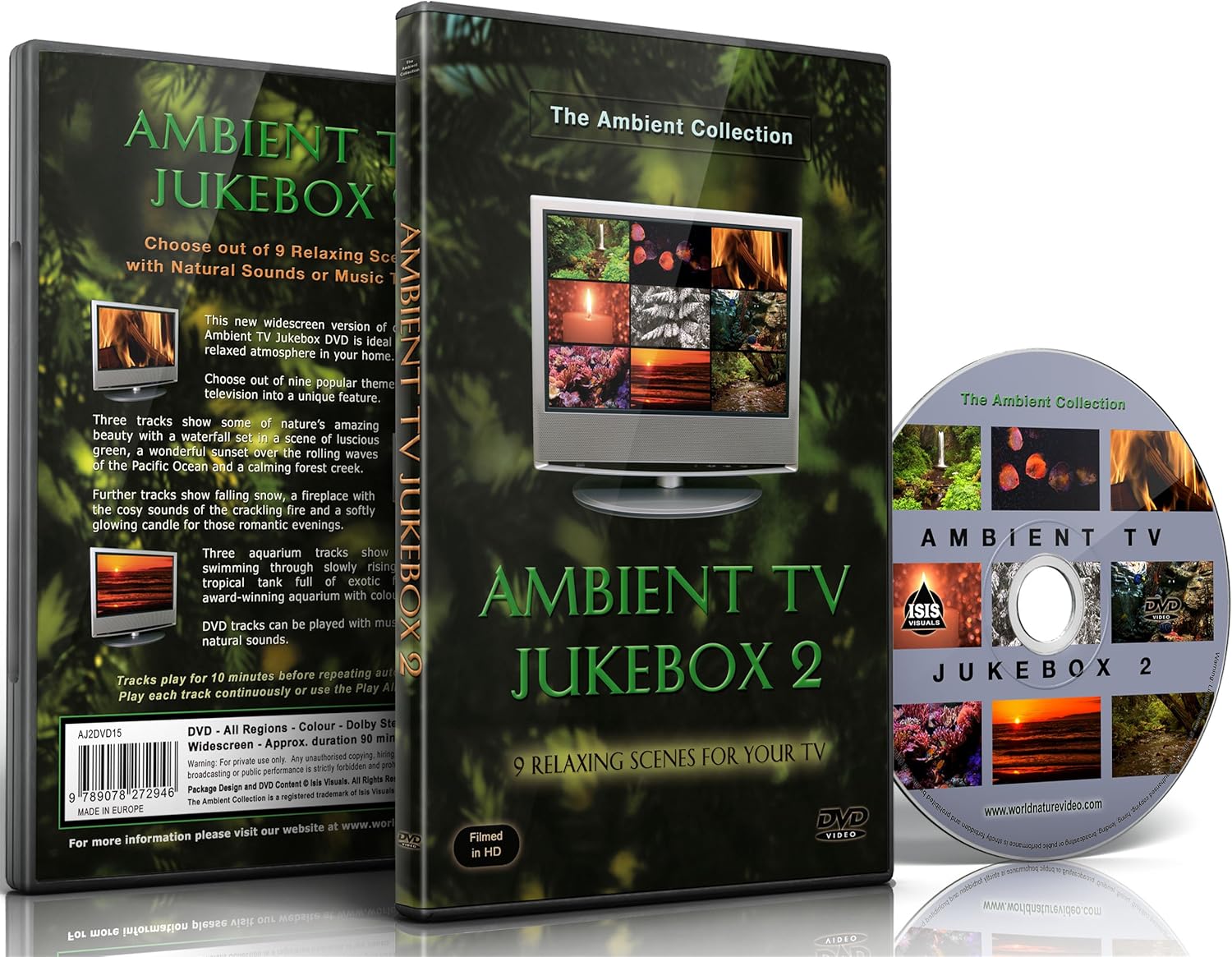 Background DVD Ambient TV Jukebox 2 - Choice out of 9 Relaxing Scenes ...