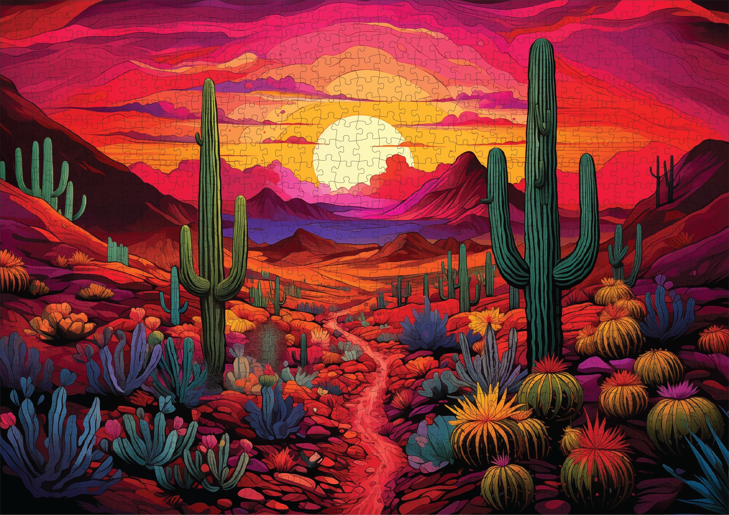 Amazon.com: Trippy Puzzle Co - 1000 Piece Jigsaw Puzzle for Adults ...