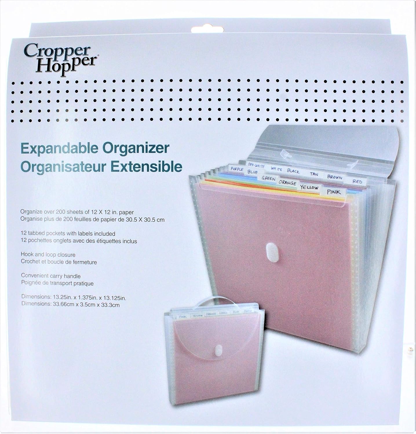 Advantus Cropper Hopper Expandable Paper Organiser, Frost, 12-Inch by ...