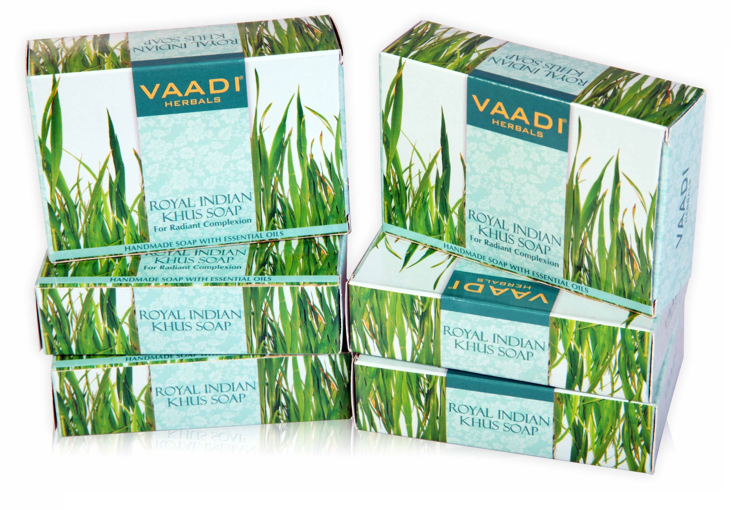 Amazon.com : Vaadi Herbals Vetiver Soap (Royal Indian Khus Bar Soap ...