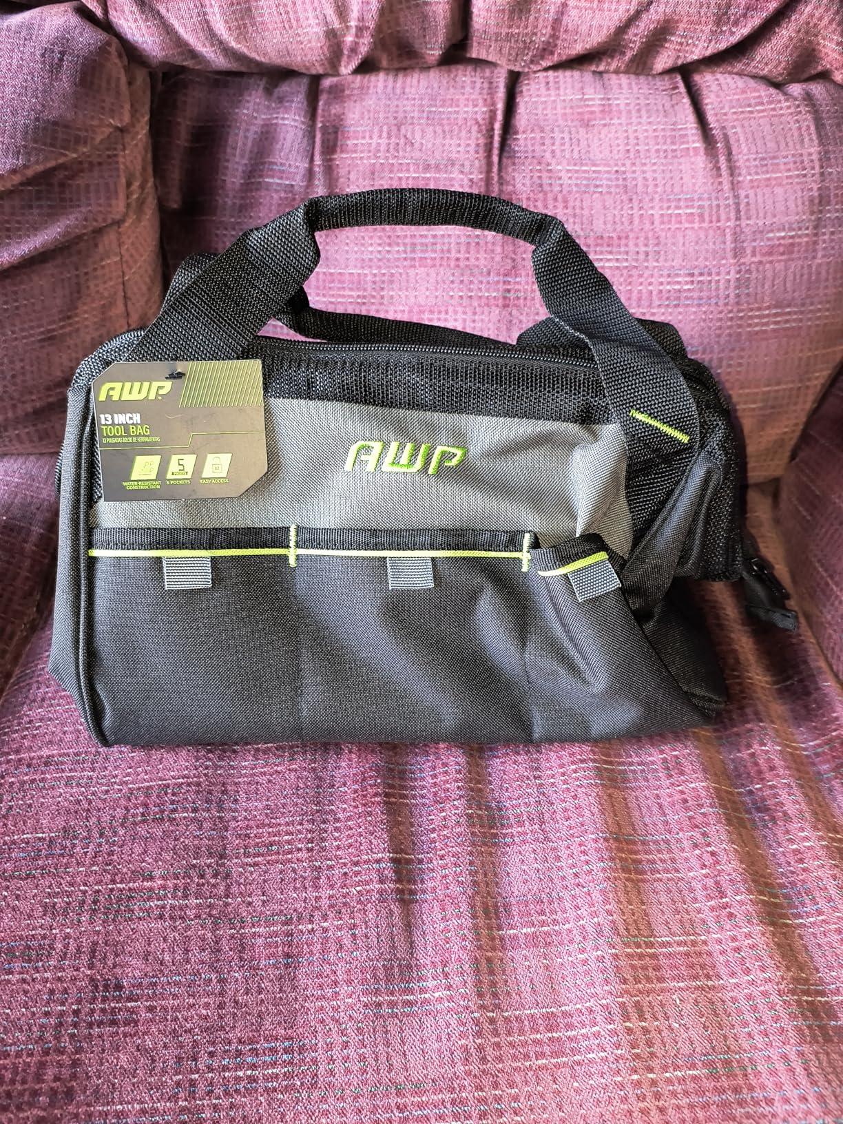 AWP 13 Inch Tool Bag with Apex Handle Design, Sub-Compact Size, Water ...