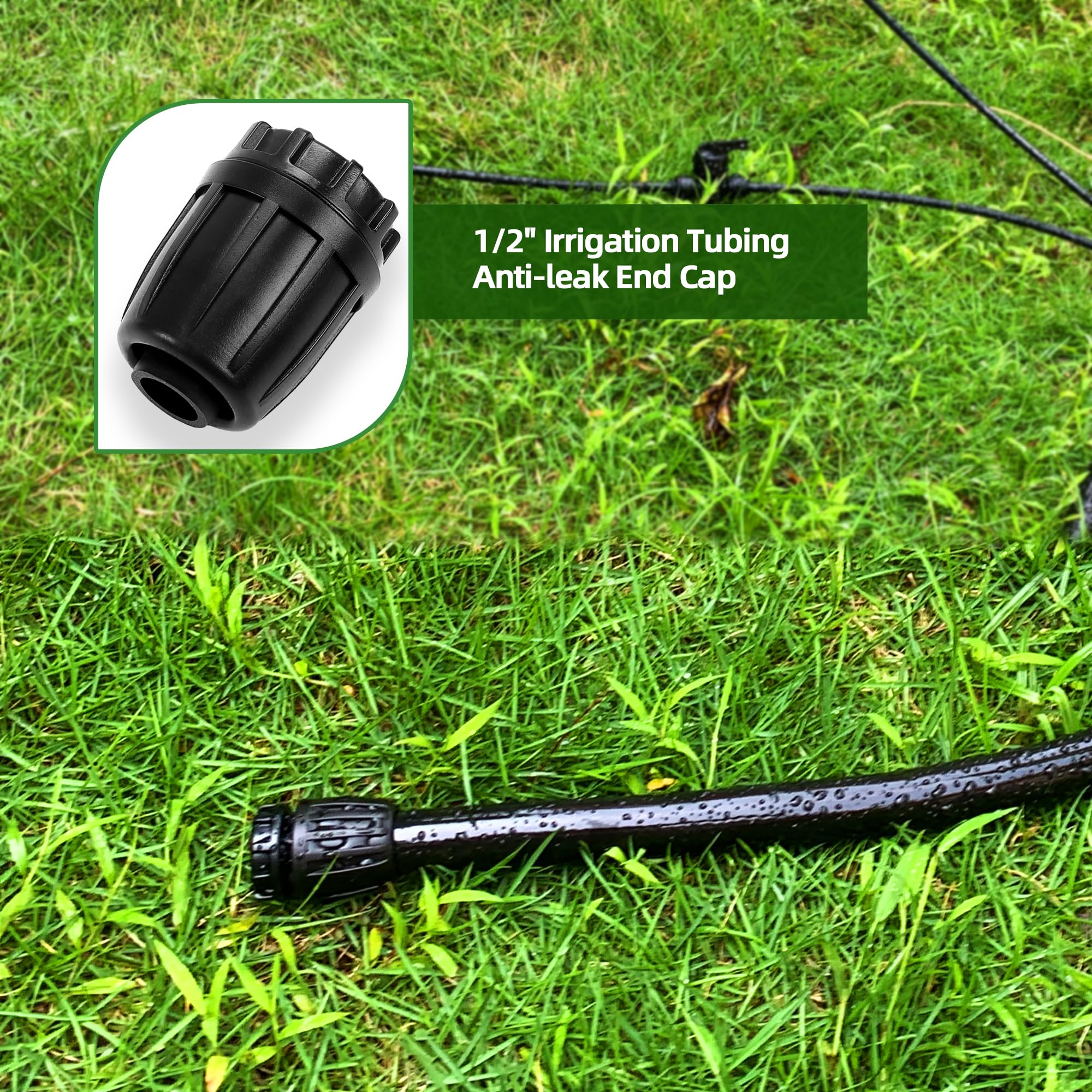 Snapklik.com : 10 Pack 1/2 Inch Drip Irrigation Fittings End Caps For 1 ...