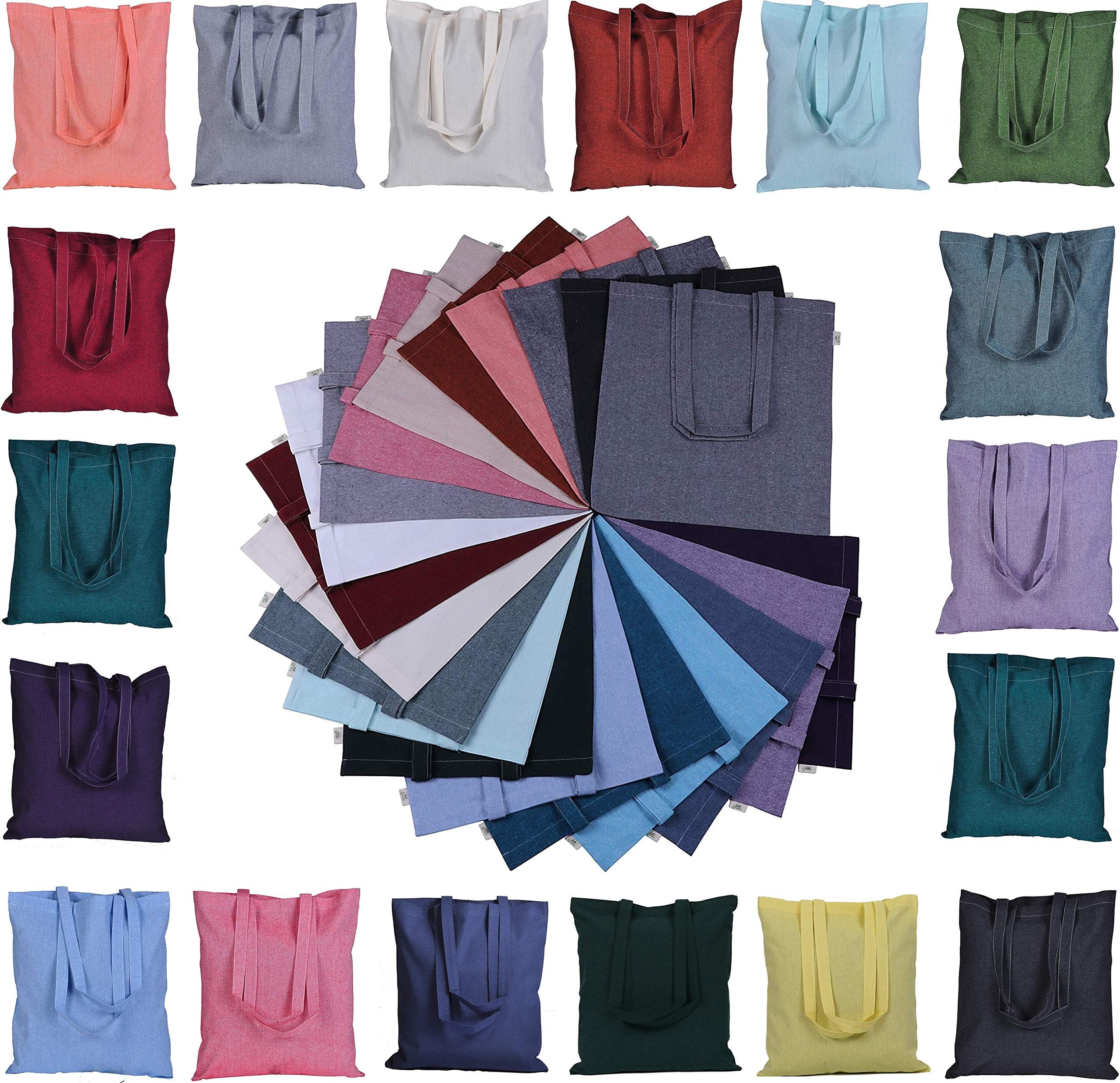 Amazon.com: NPBAG 100 Pack 15'' X 16'' Natural Cotton Tote Bags ...