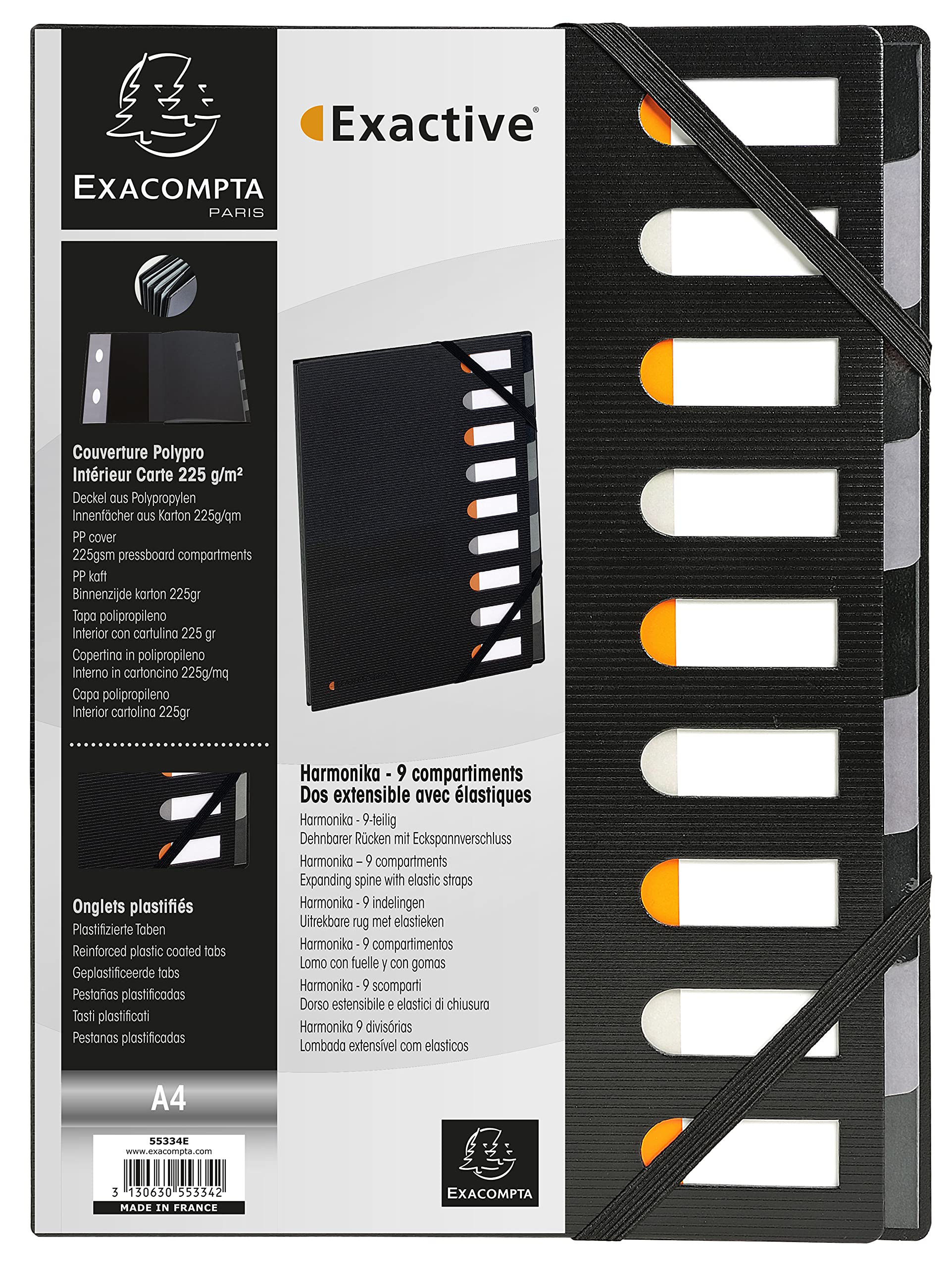 Exacompta Ref - 53334E Exactive Harmonika Expanding Spine Multipart ...