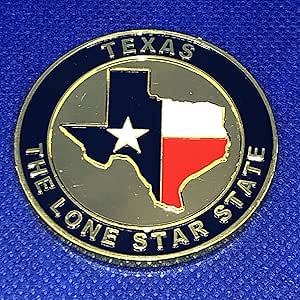 Amazon.com: Texas Challenge Coin - Lone Star State Seal, 1.0 Oz ...