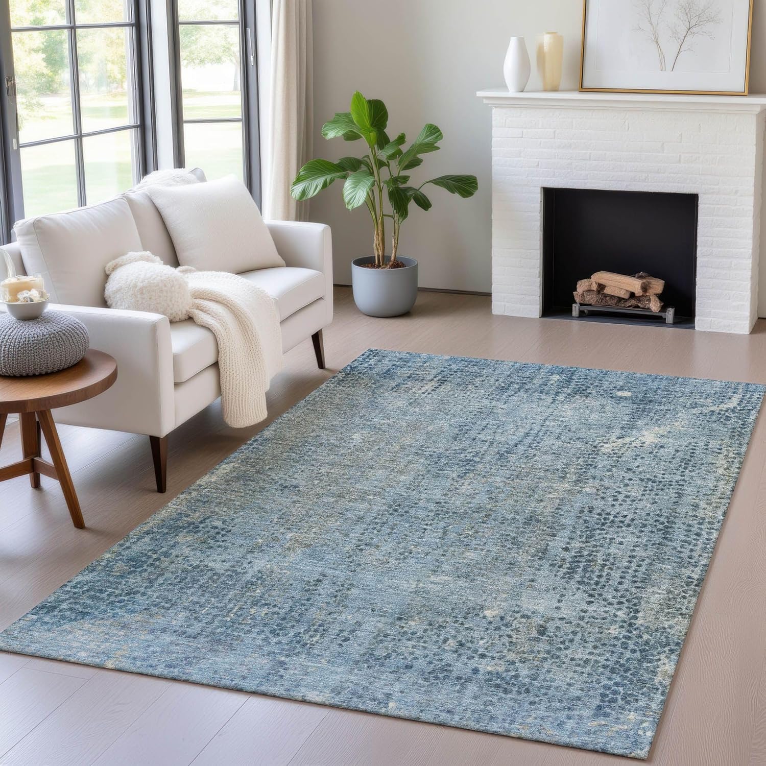 Amazon.com: Addison Rugs Chantille ACN2088 Blue 9' x 12' Indoor/Outdoor ...