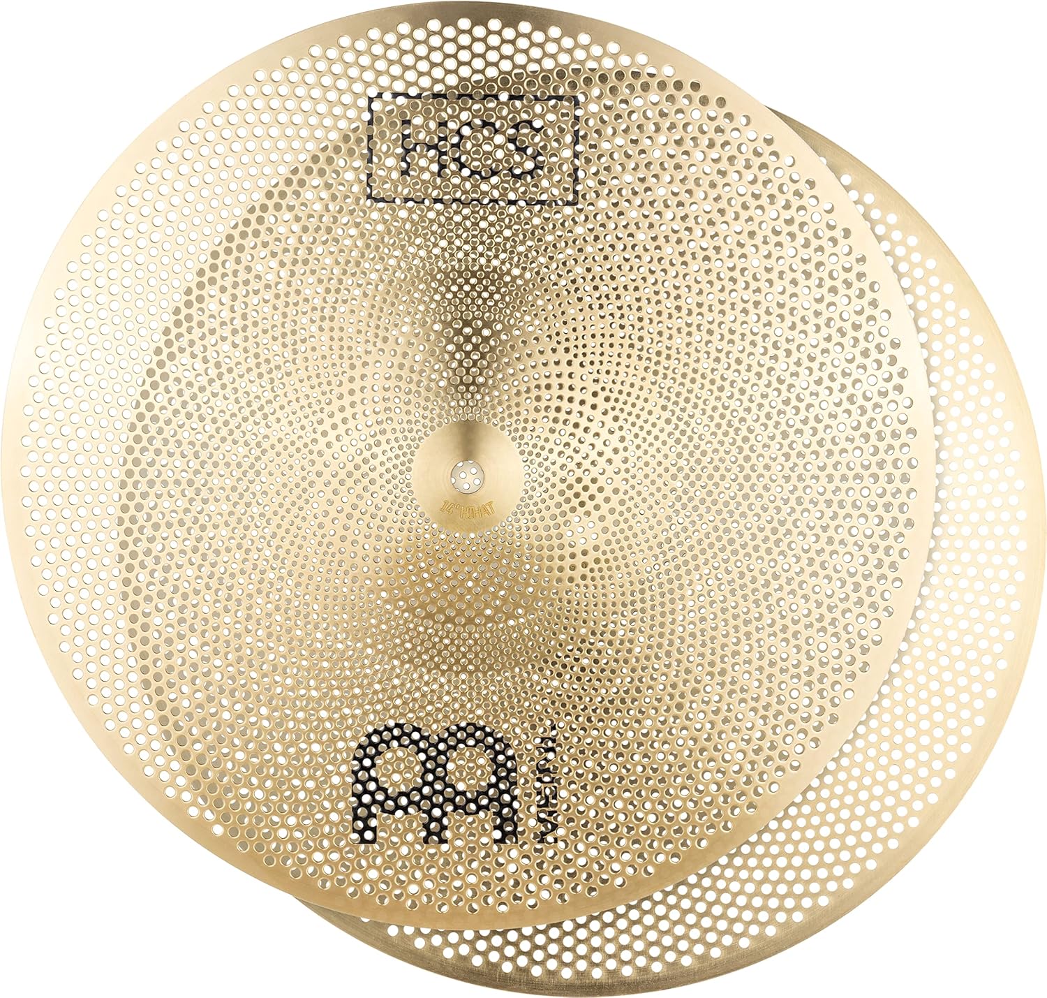 Amazon.com: HCS 14" Low Volume Practice Hihat Cymbal Pair for Drum Set ...