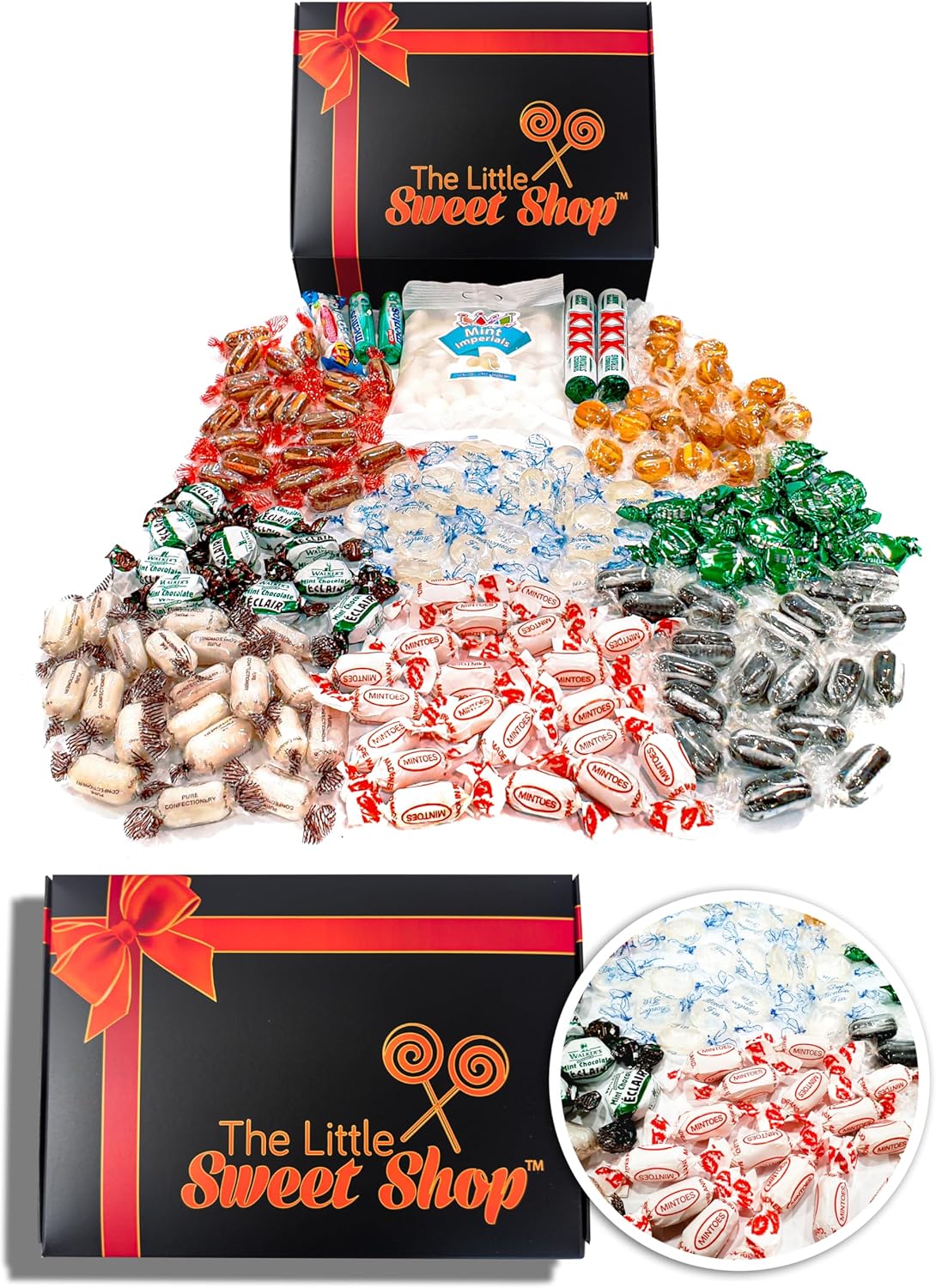 The Little Sweet Shop Classic Mint Sweets Hamper: Premium Gift Box ...