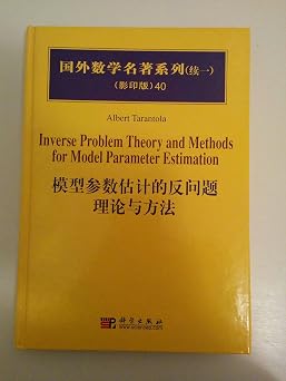 Amazon.com: Inverse Problem Theory and Methods for Model Parameter ...
